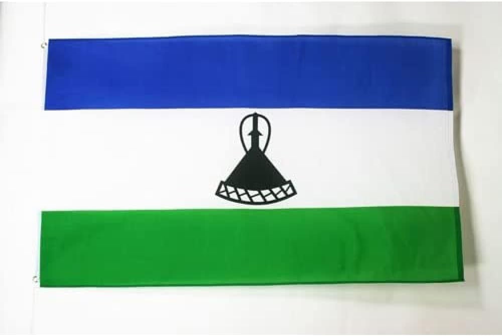 Lei Song 2024 Paris Olympics Lesotho Flag - 3x5 Ft - 100D Polyester ...