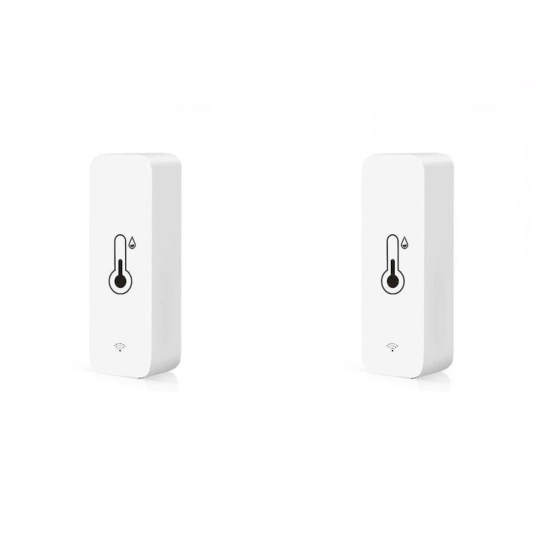 Lei Song 2pcs Tuya Smart Temperature And Humidity Sensor Wifi App ...