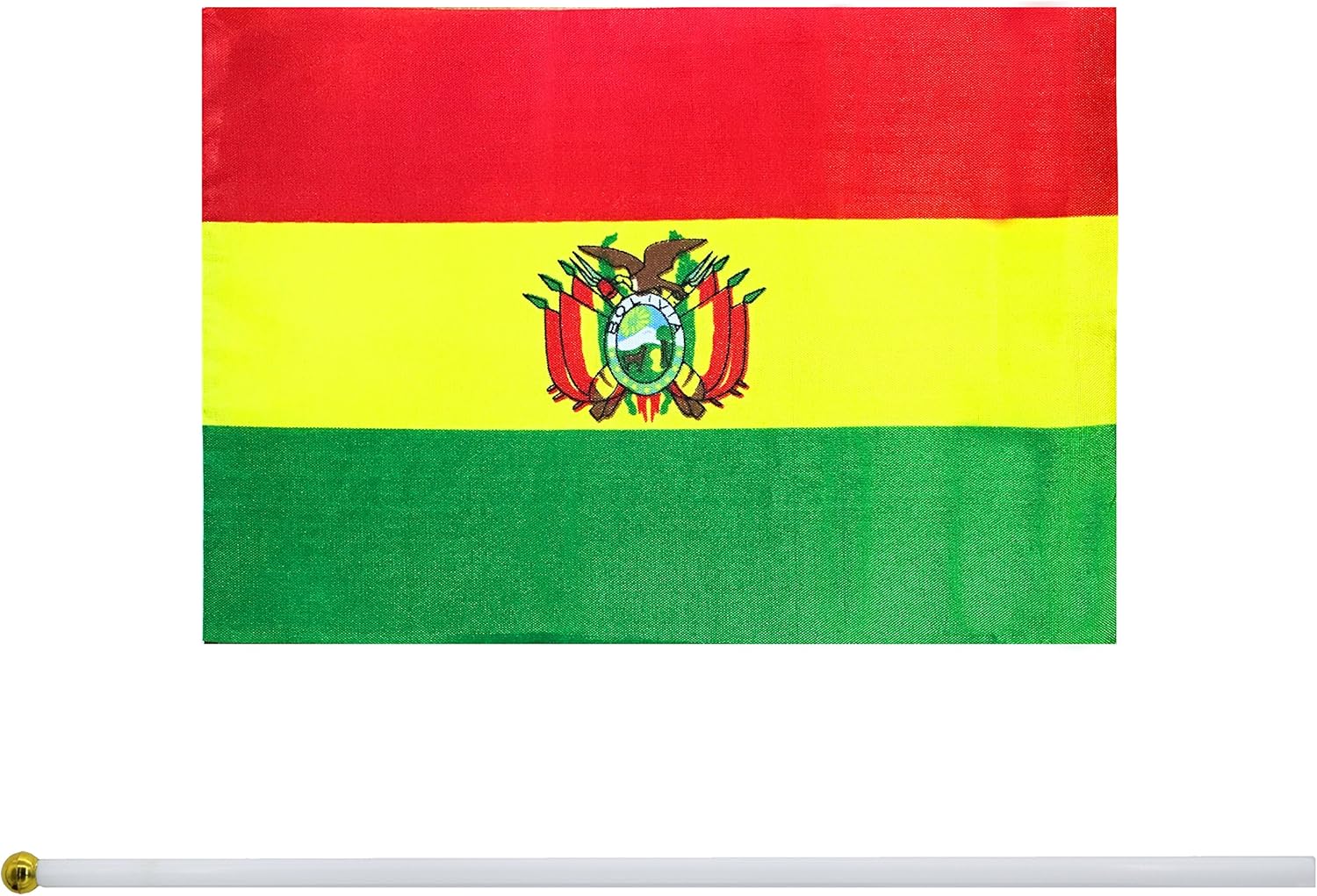 Lei Song 50 Pack Hand Held Small Mini Flag Bolivia Flag Stick Flag ...