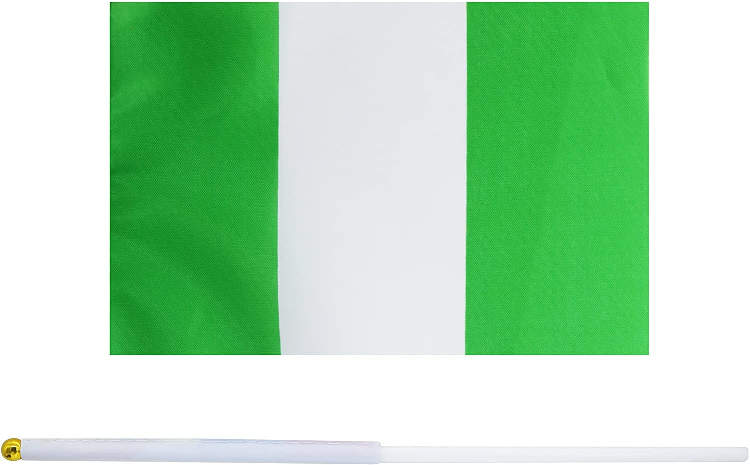 Lei Song 50 Pack Hand Held Small Mini Flag Nigeria Flag Stick Flag ...