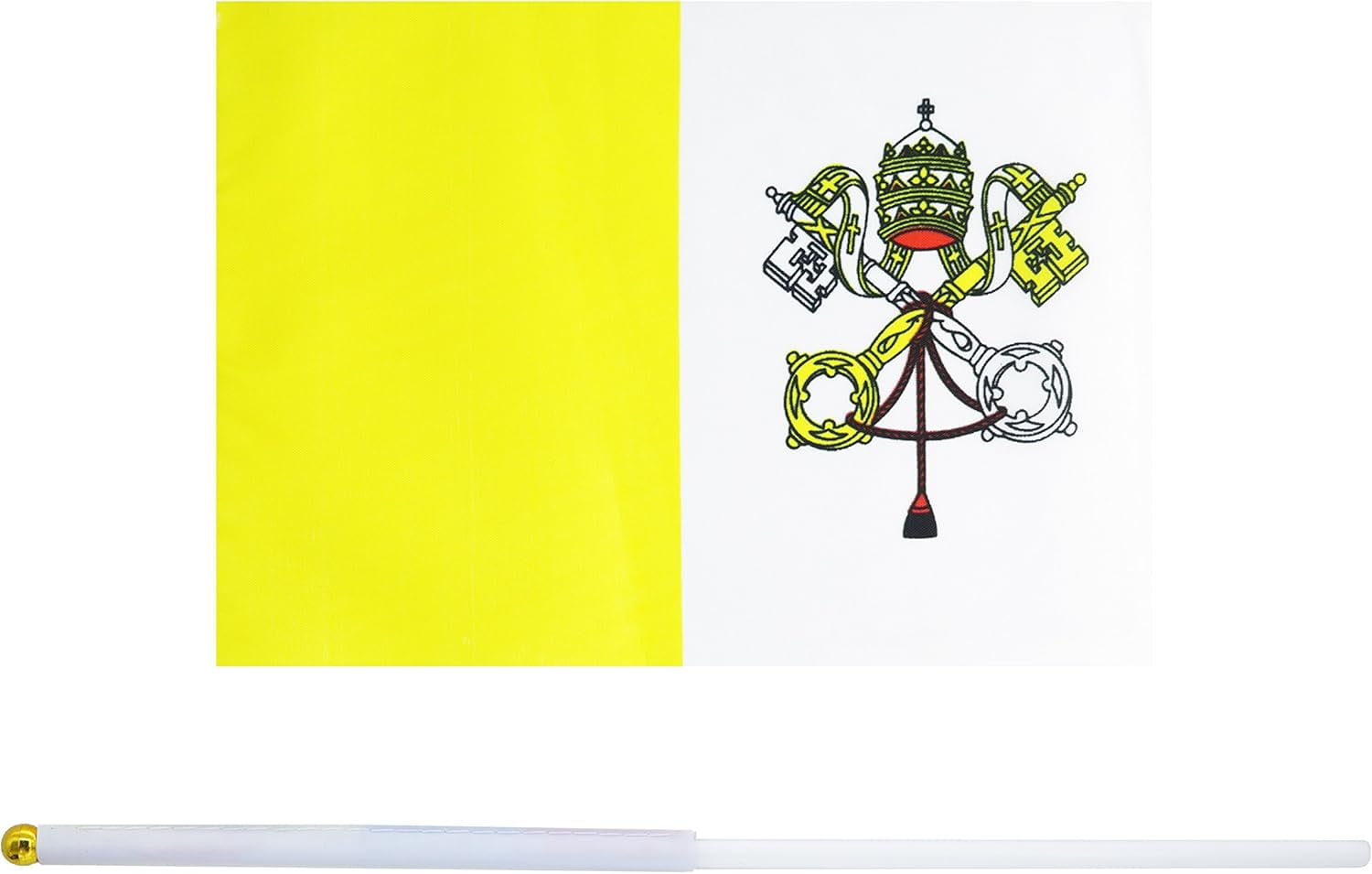 Lei Song 50 Pack Hand Held Small Mini Flag Vatican Flag Stick Flag ...