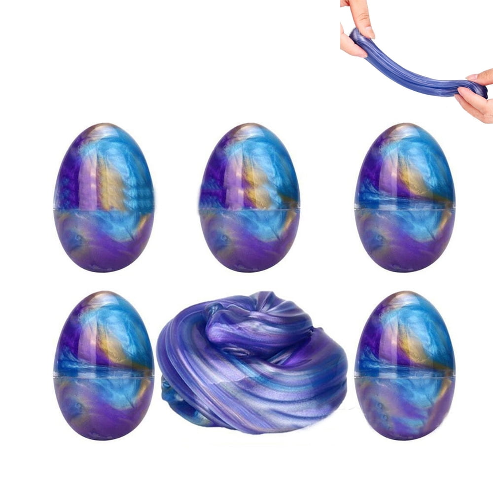 Lei Song 6 PCs Silly Purple Slime Colorful Putty with Accessories ...