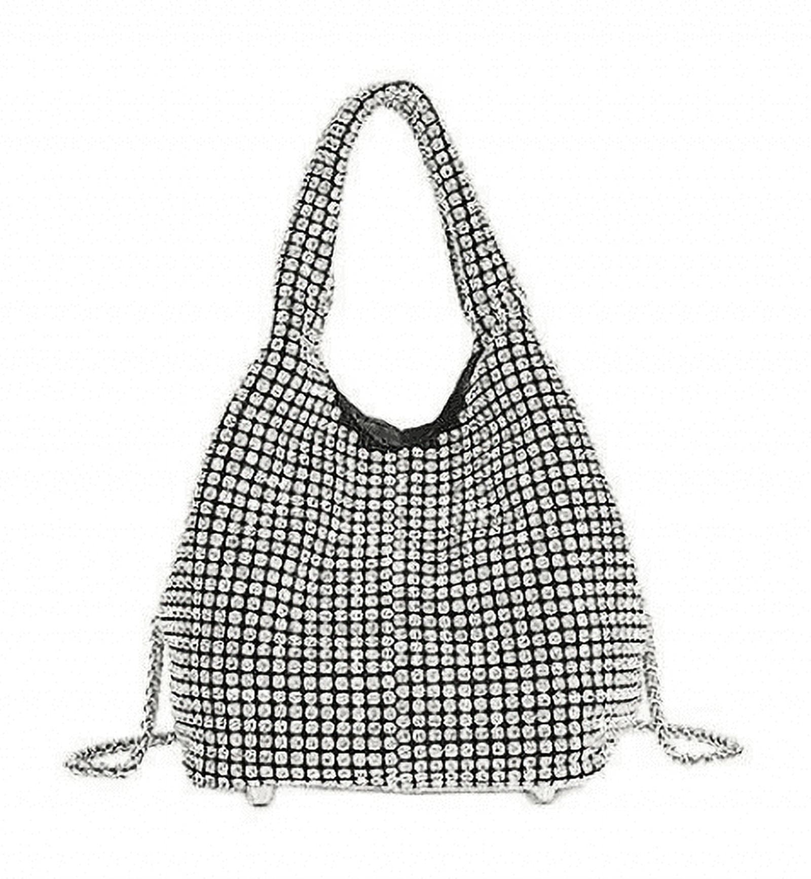 Lei Song Crystal-embellished Mesh Shoulder Bag - Walmart.com