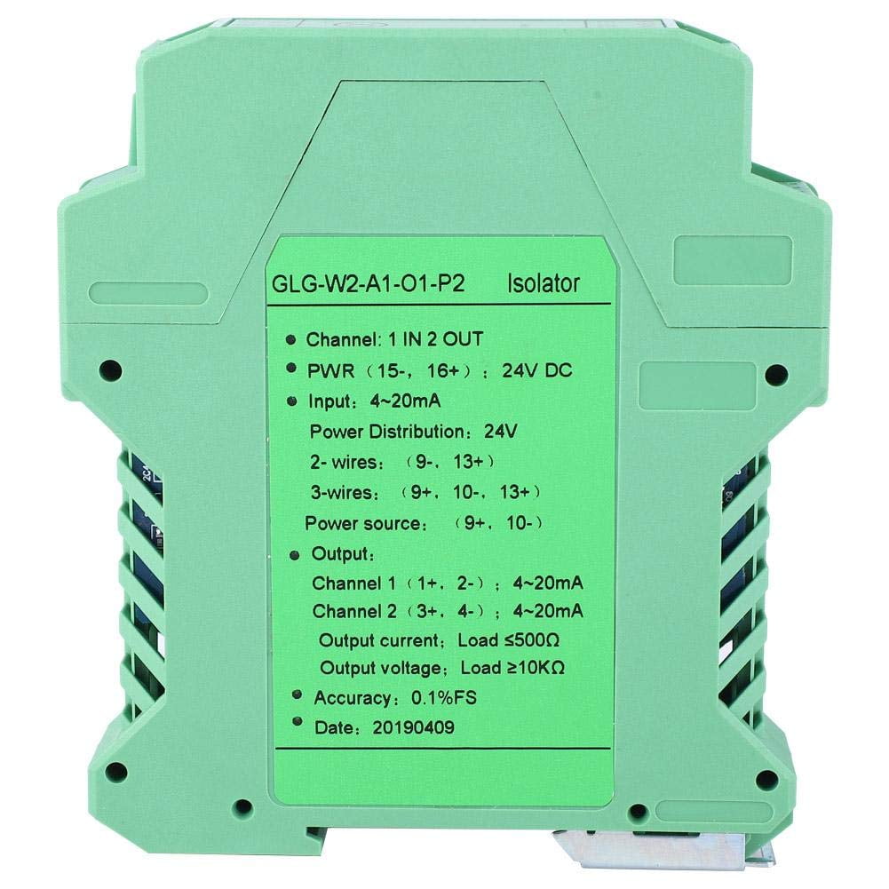 Lei Song DC Signal Conditioner, DC 24V DC Current Signal Isolator Transmitter 4-20mA PLC Detect ...
