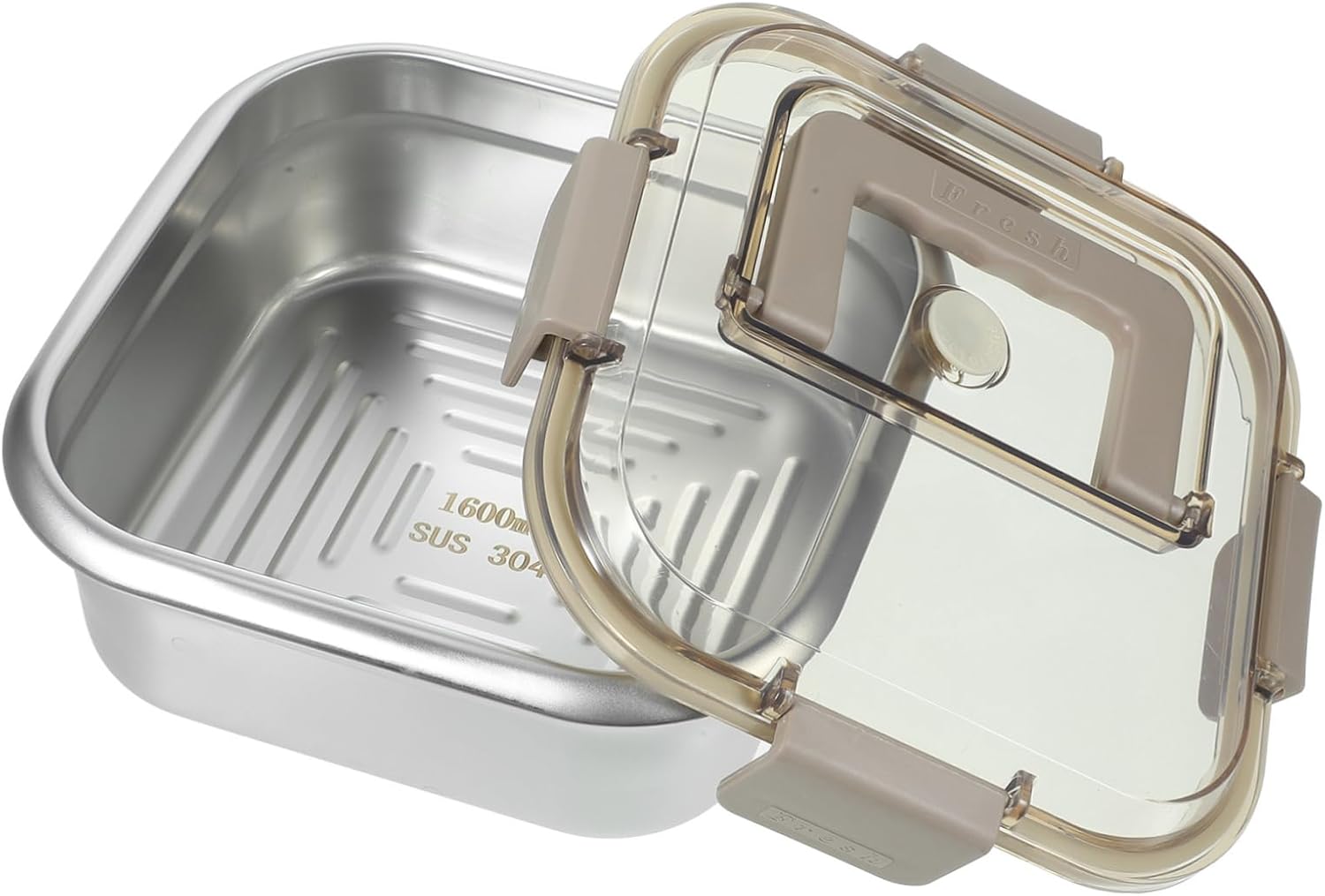 Lei Song IMIKEYA Stainless Steel Crisper Kitchen Containers with Lid ...