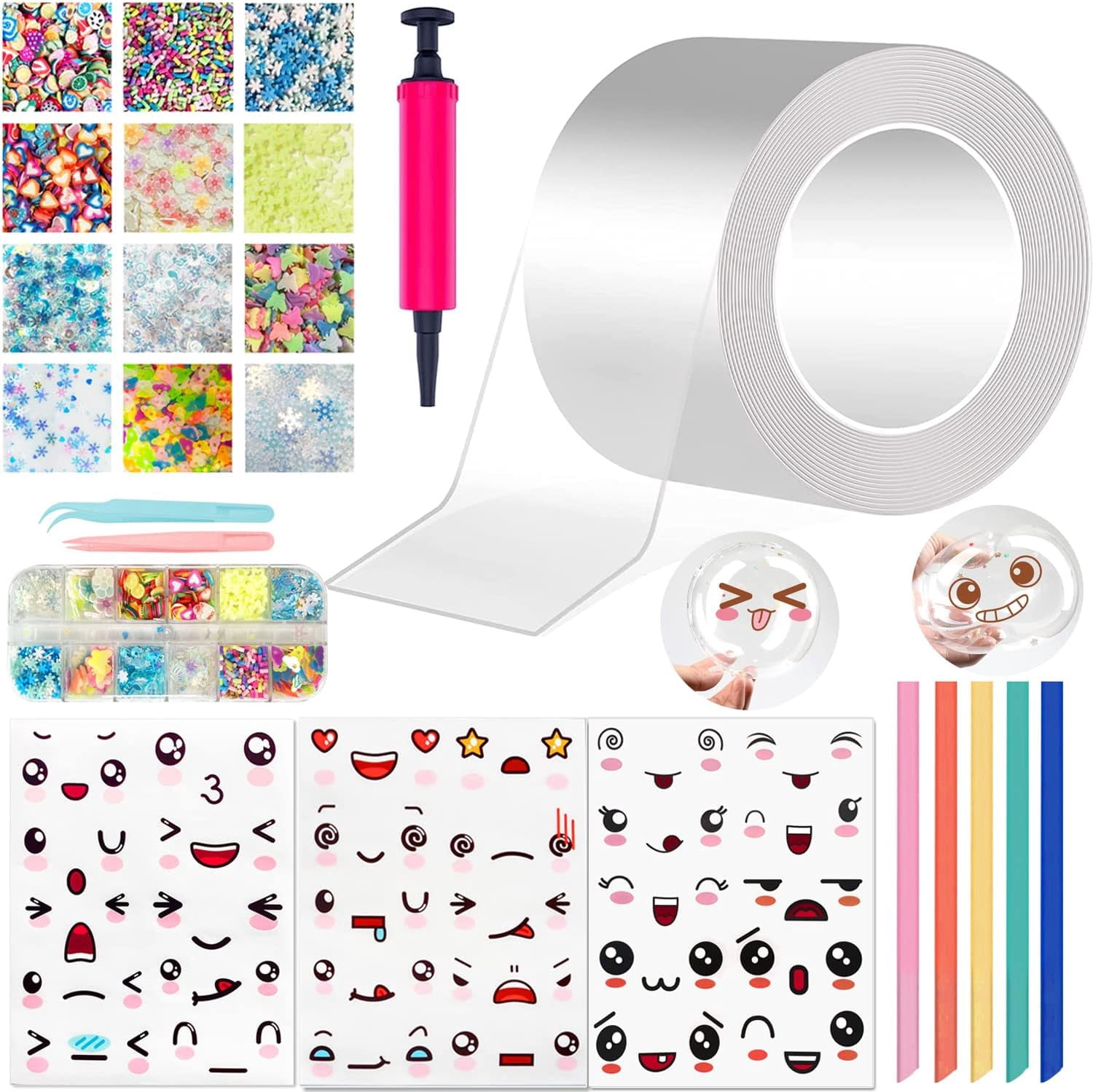Lei Song Nano Tape Bubble kit compatible Kids Balloons Nano Tape Bubbles kit Nano Bubble Tape ...