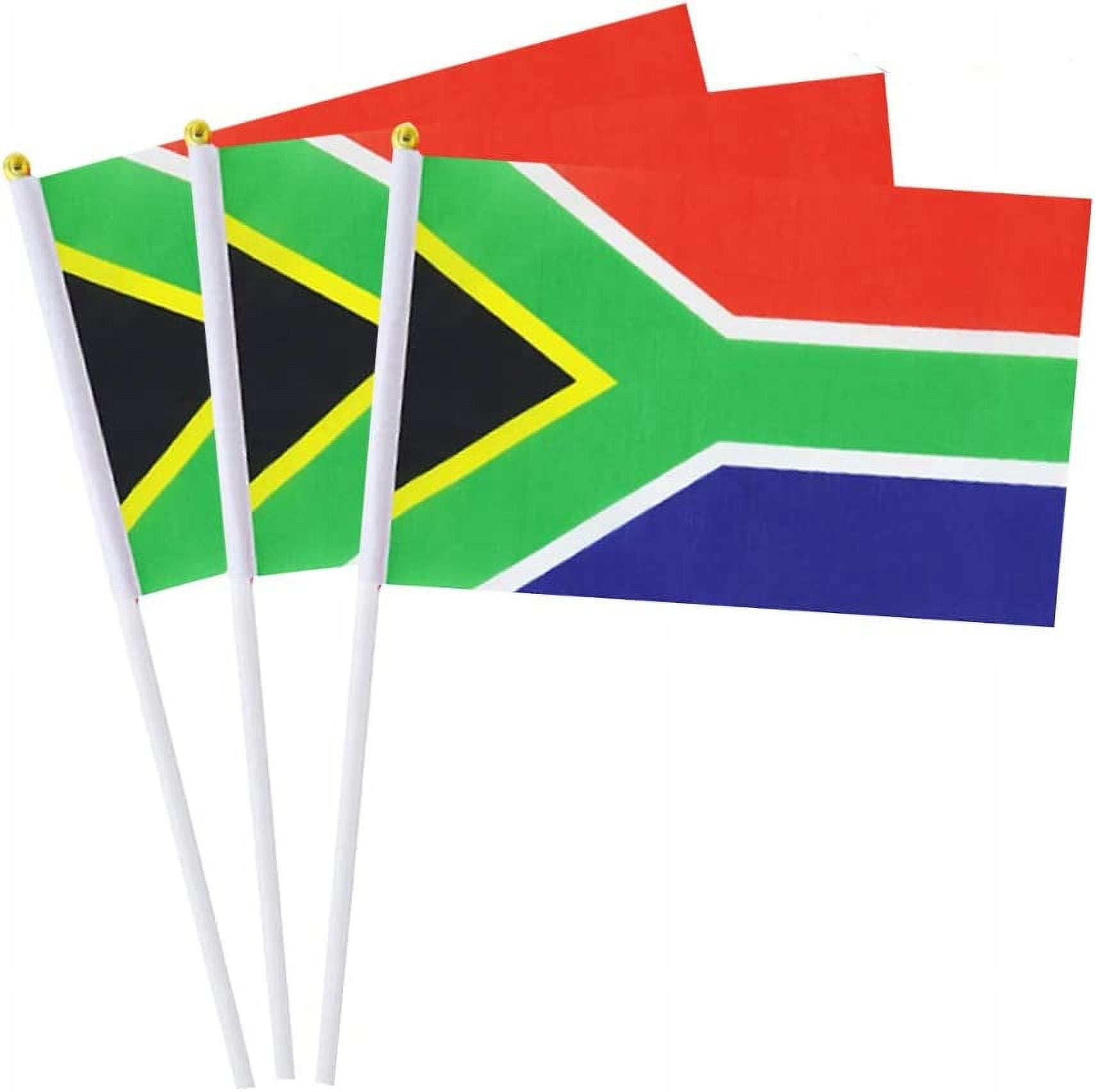 Lei Song South Africa Flag South African Small Stick Mini Hand Held ...
