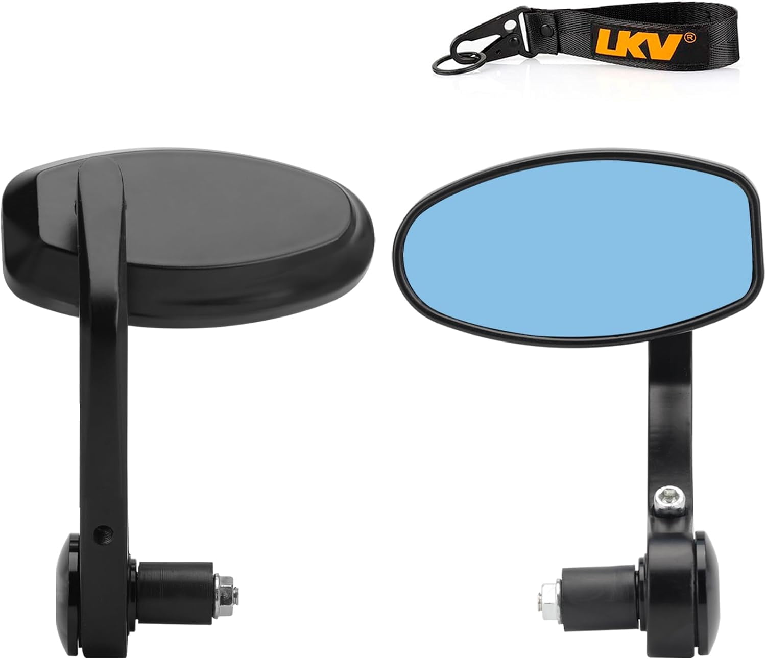 Lei Song Style 1-Motorcycle Mirrors compatible Handlebars,Black ...