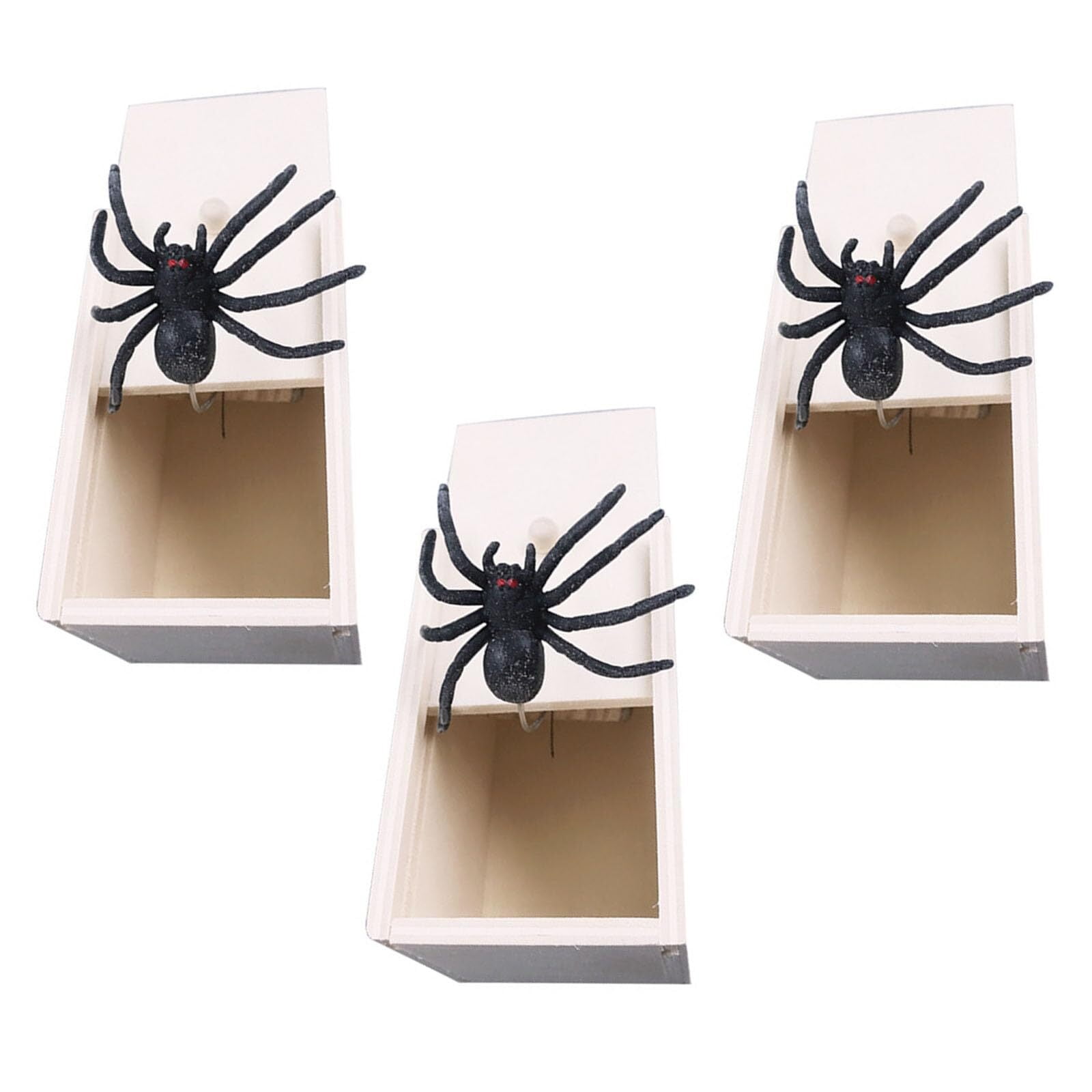 Lei Spider Scare Prank Box, Rubber Spider Trick Box, Fake Spider in a ...