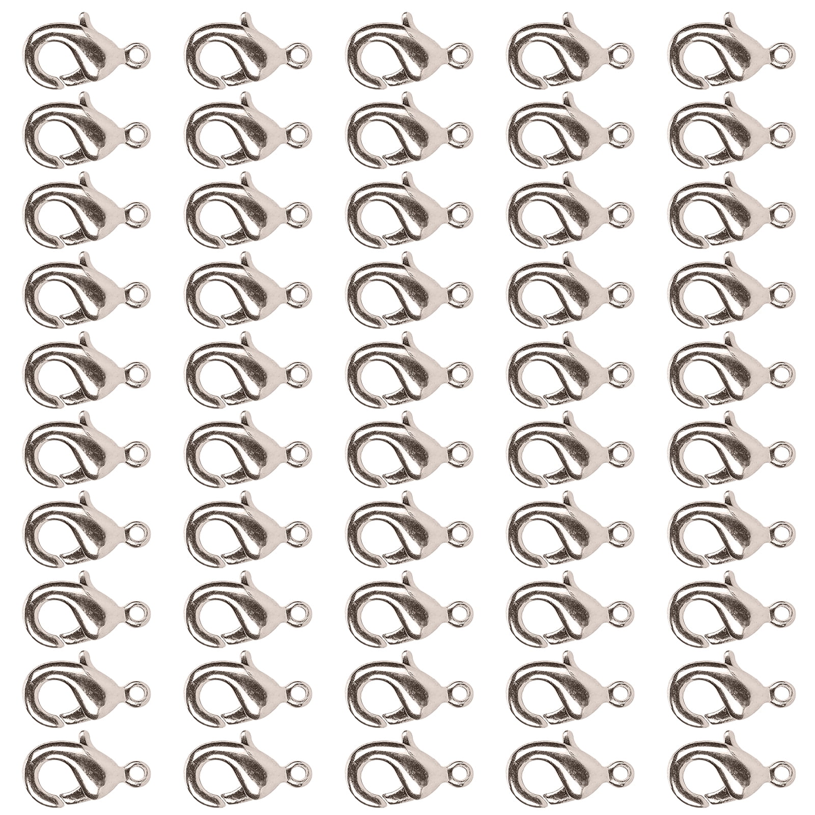 LeiKong 50pcs DIY Lobster Clasp Metal Snap Hook Spring Buckle for ...
