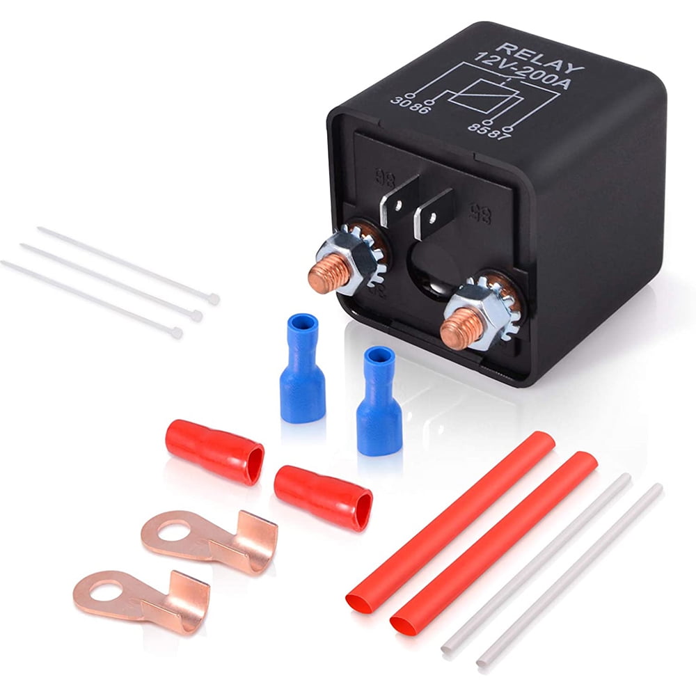 LeiKong Battery Isolator Car Relay Socket Kit 12V 24V 200A High Power ...
