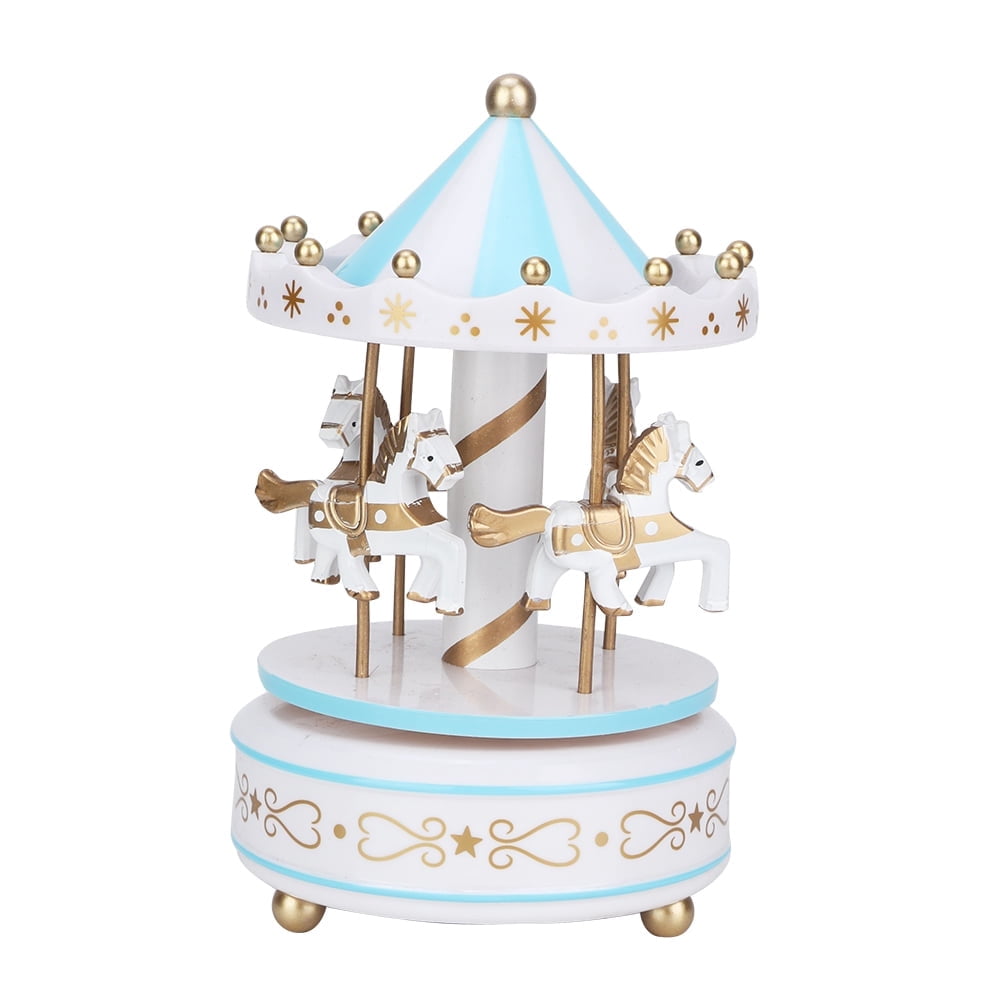 LeiKong Carousel Music Box Rotating Windup Music Box Birthday Birthday ...