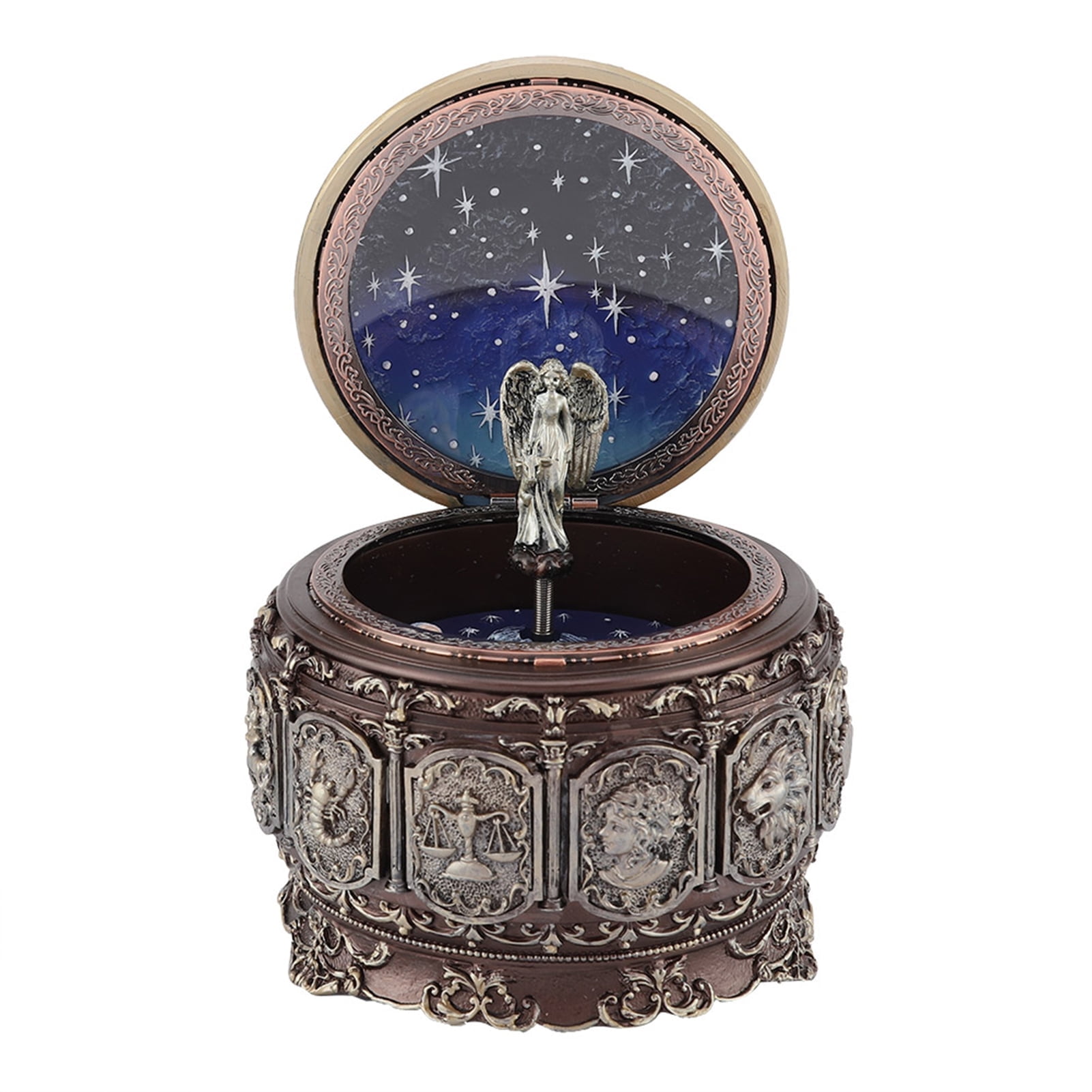 LeiKong Musical Box-Vintage Music Box with 12 Constellations Rotating ...