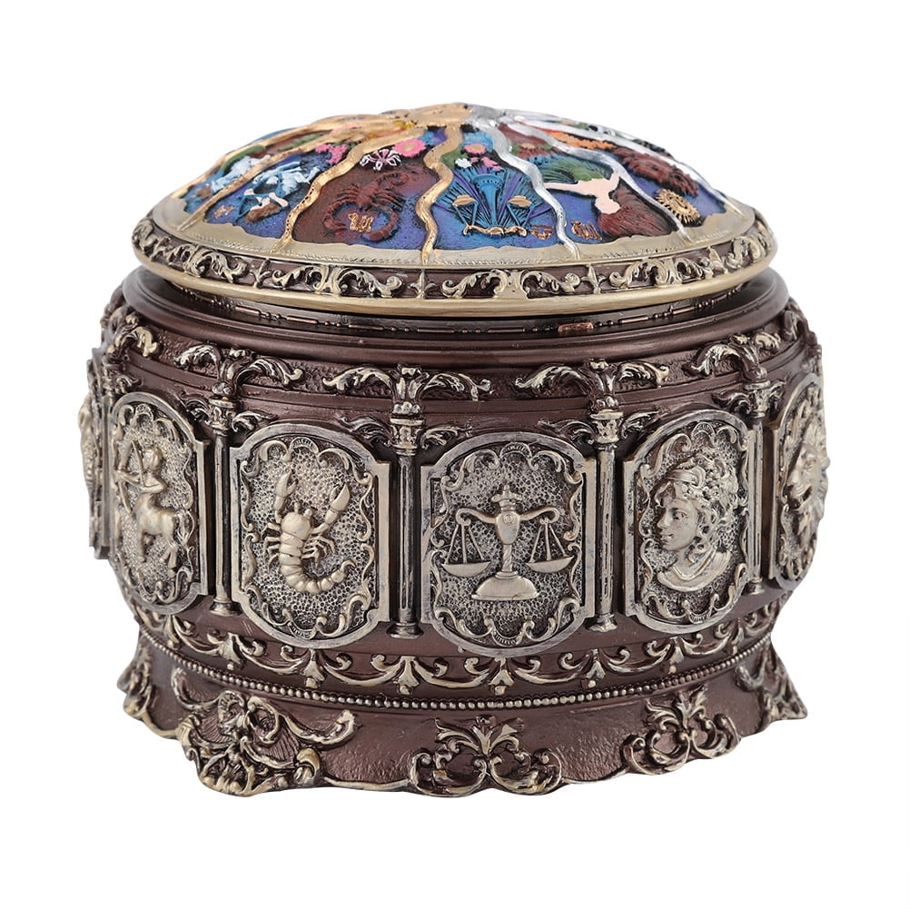 LeiKong Musical Box-Vintage Music Box with 12 Constellations Rotating ...