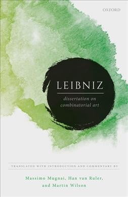 Pre-Owned Leibniz from Oxford Leibniz: Dissertation on Combinatorial ...