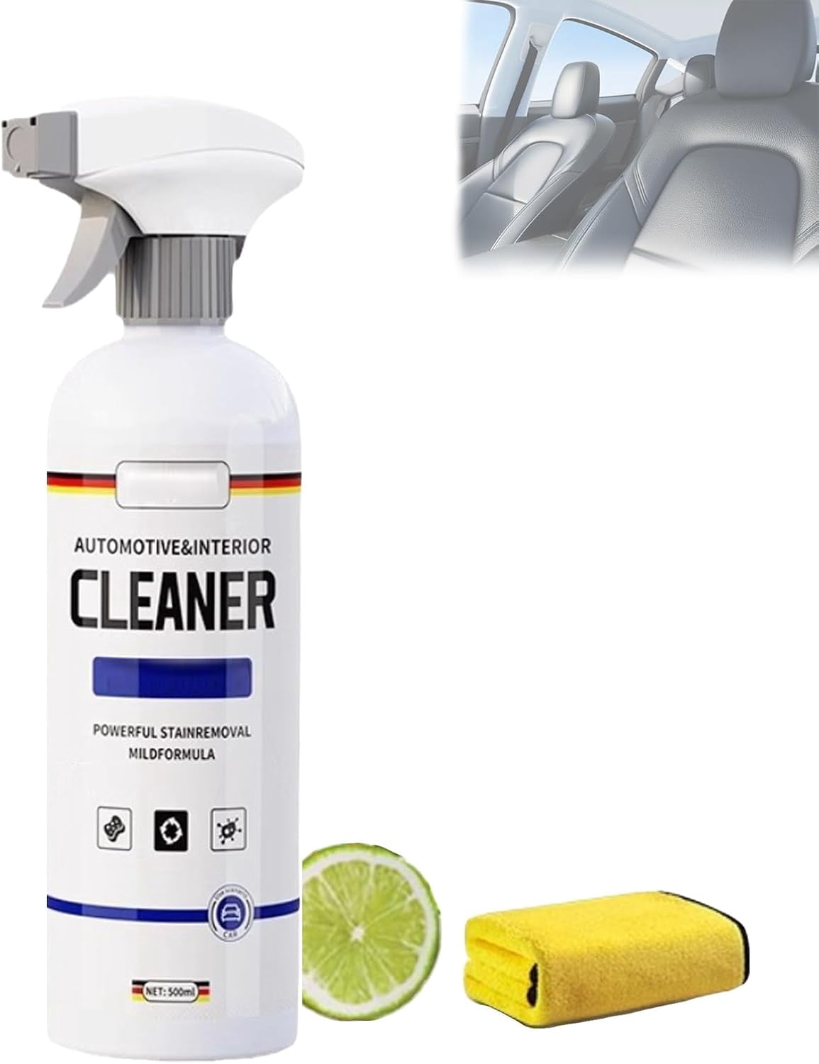 Leiboo Multi-purpose Foam Cleaner Car Interior Cleaner, Leather Car ...