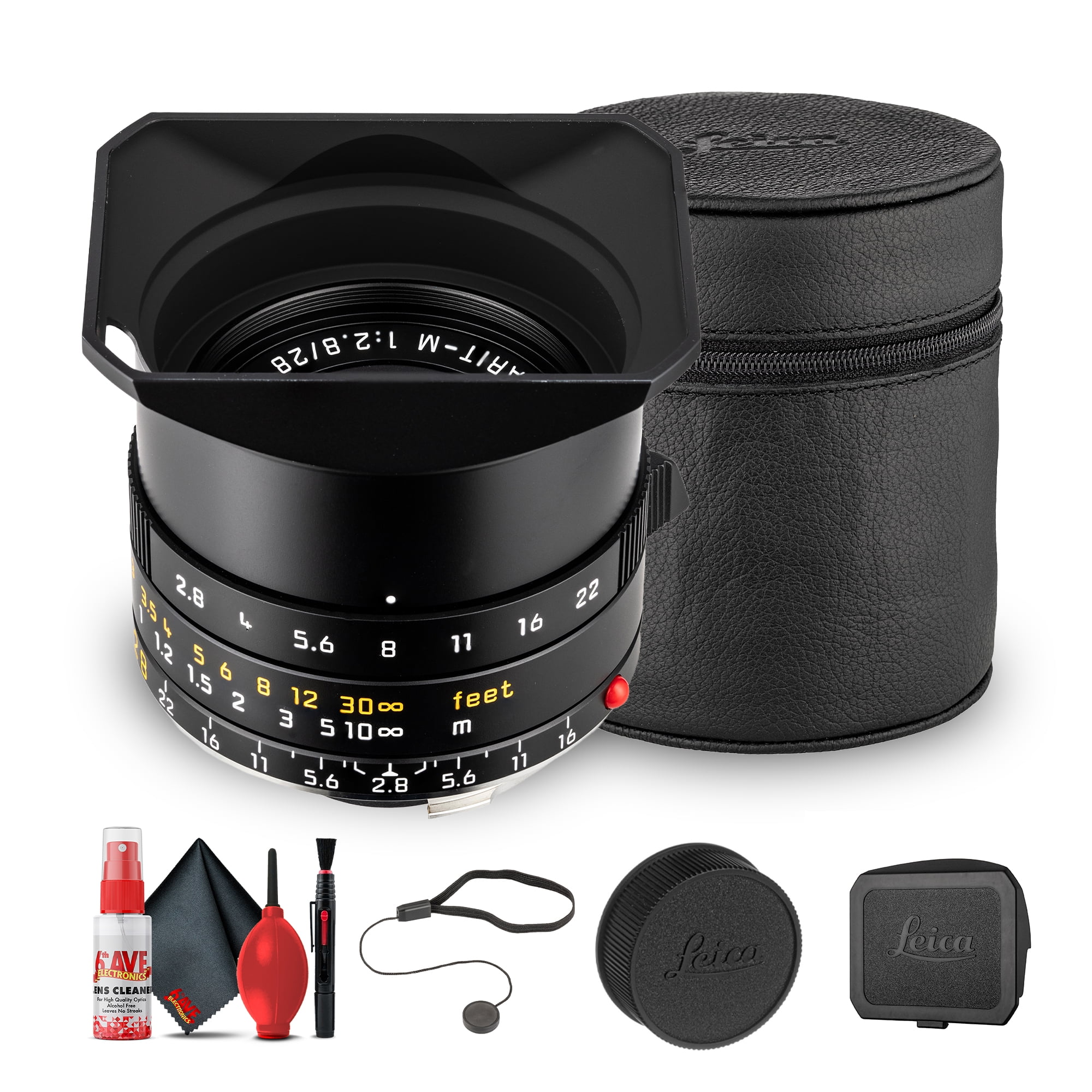 Leica Elmarit-M 28mm f/2.8 ASPH. Lens | Compact Wide-Angle Prime for M-Mount | Sharp ...