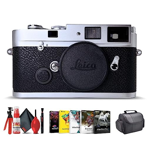 Leica MP 0.72 Rangefinder Camera (Silver) (10301) + Corel Photo Software + Case + Flex Tripod ...