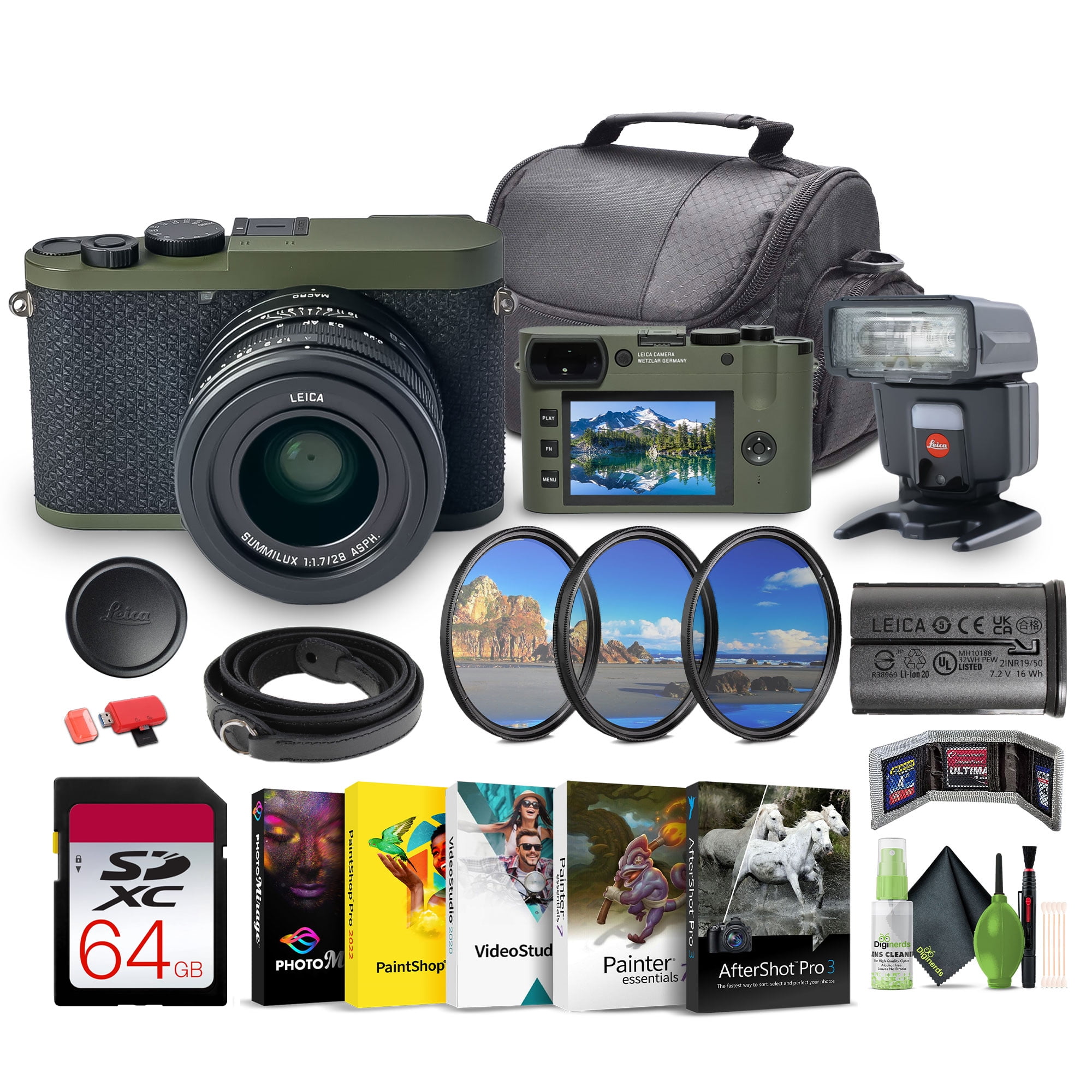 Leica Q2 Reporter Edition Digital Camera with leica flash memory card ...