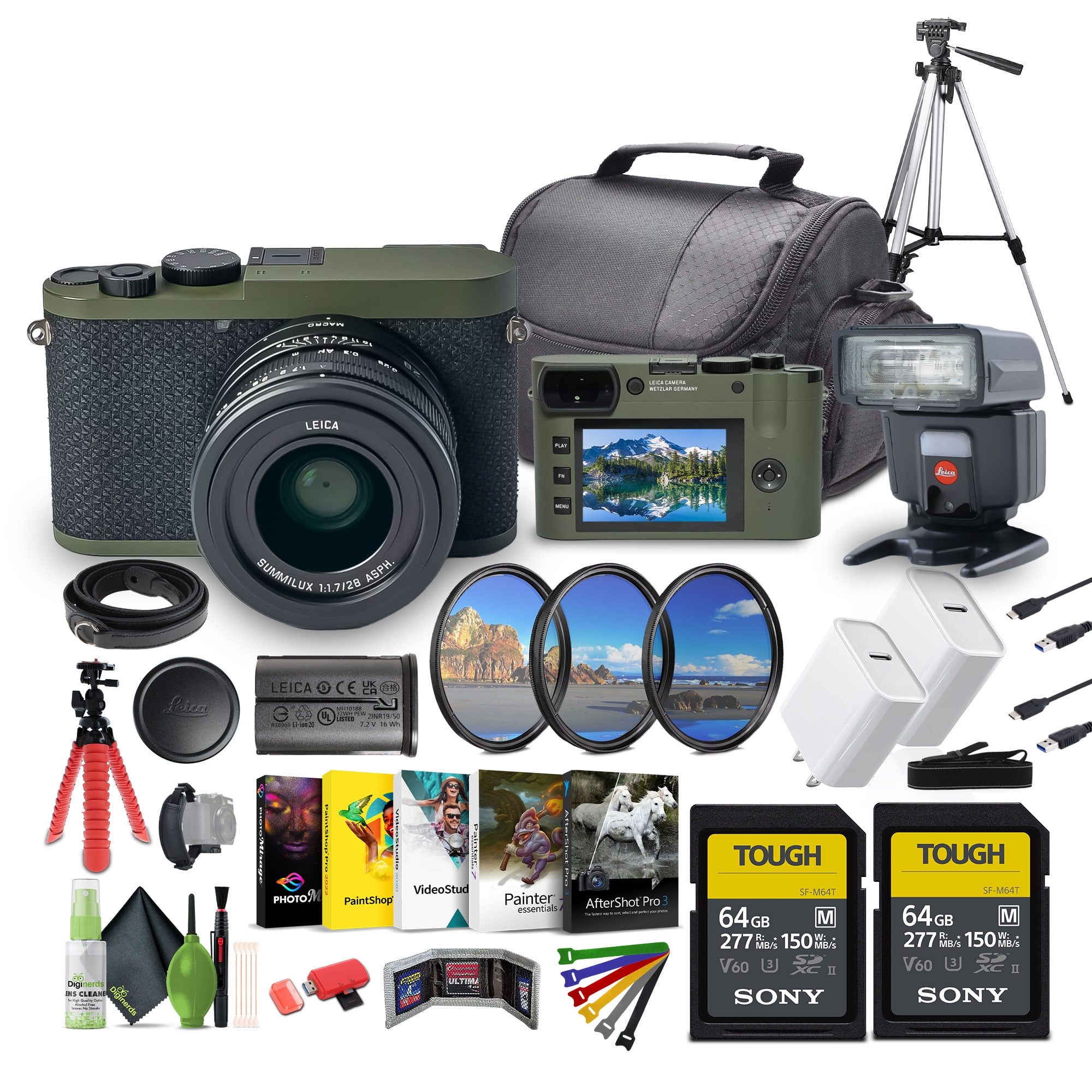 Leica Q2 Reporter Edition Digital Camera with leica flash memory card ...