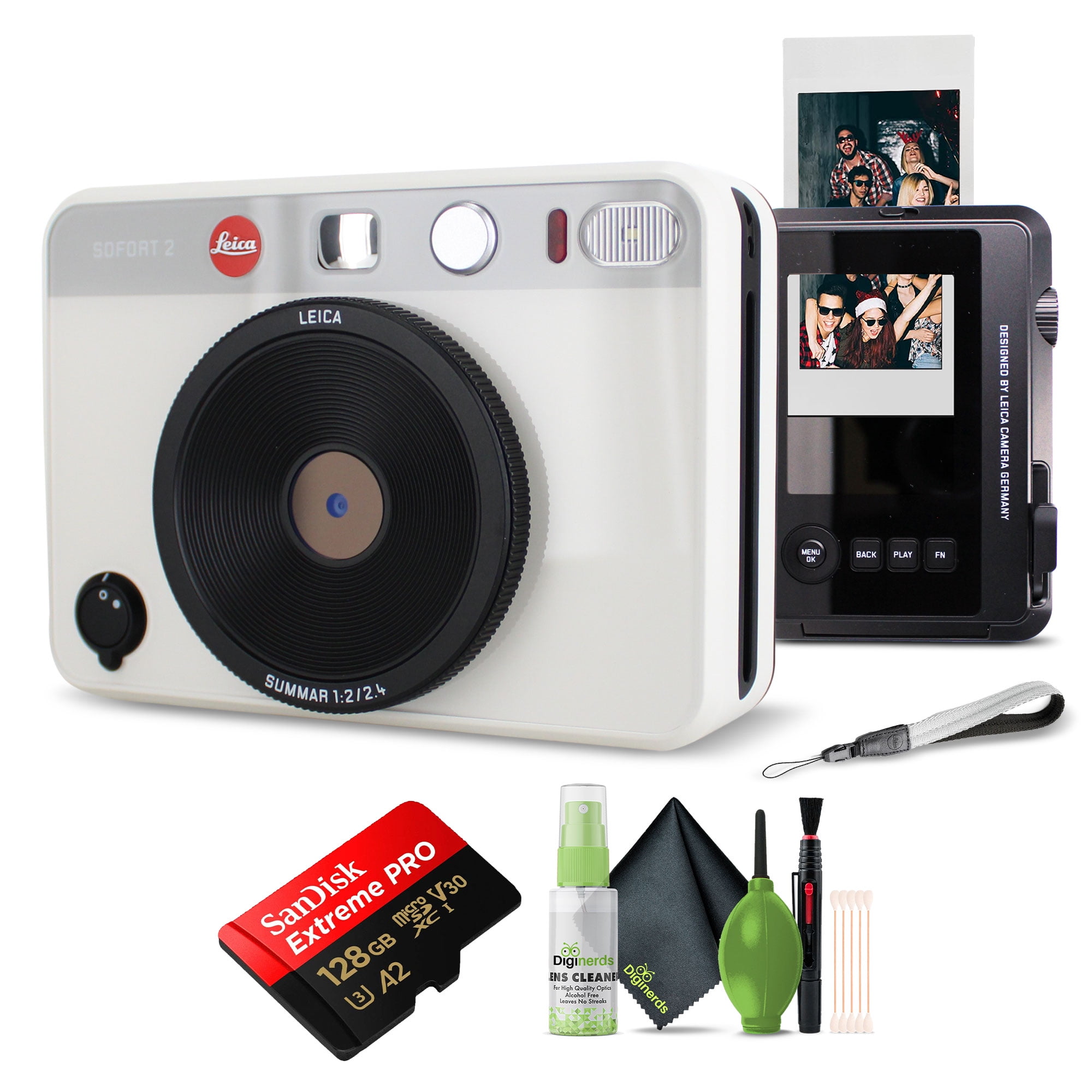 Leica Sofort 2 Hybrid Instant Photo Film and Digital Camera (White ...