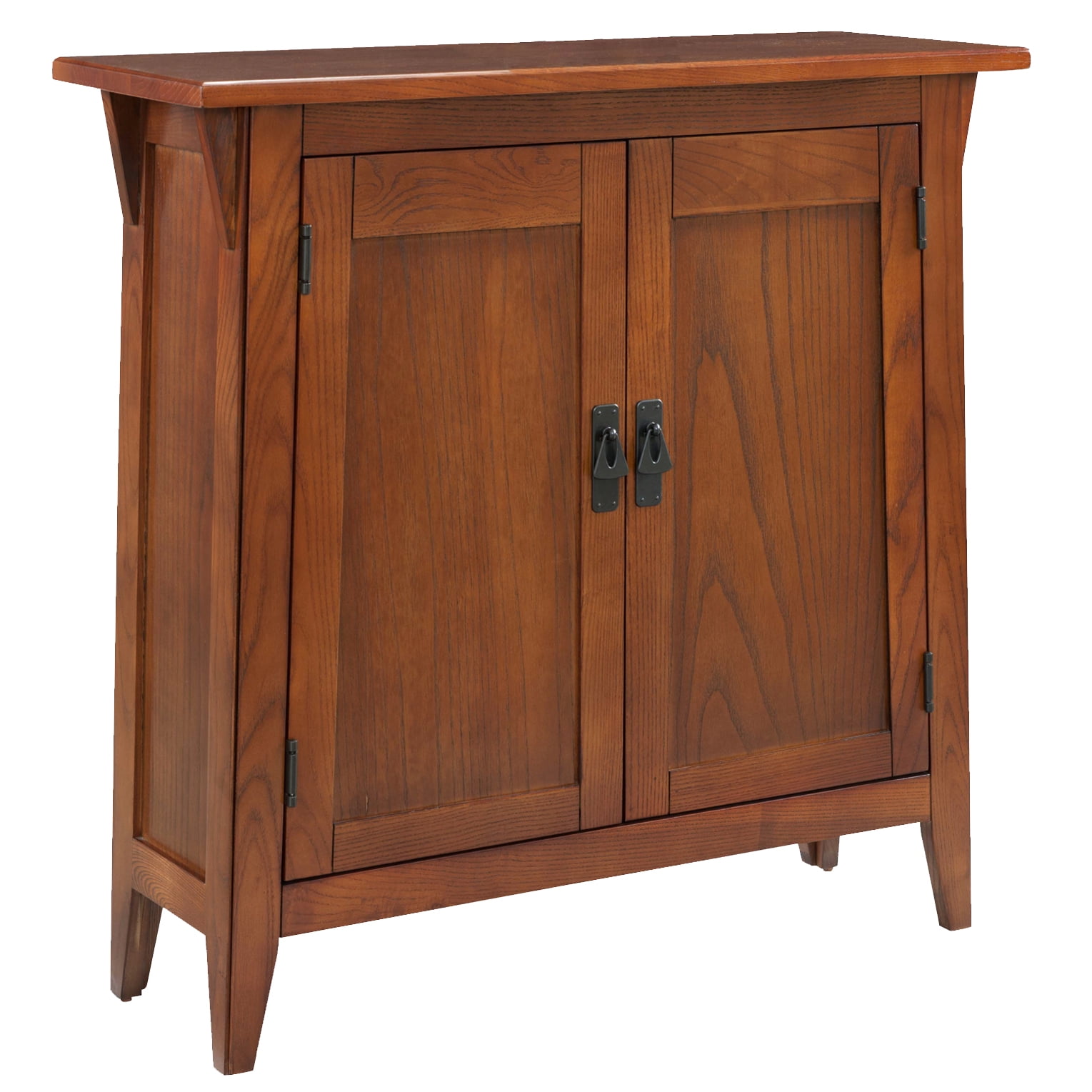 Leick Home Solid Wood Mission Foyer Cabinet Hall Stand, Rich Russet ...