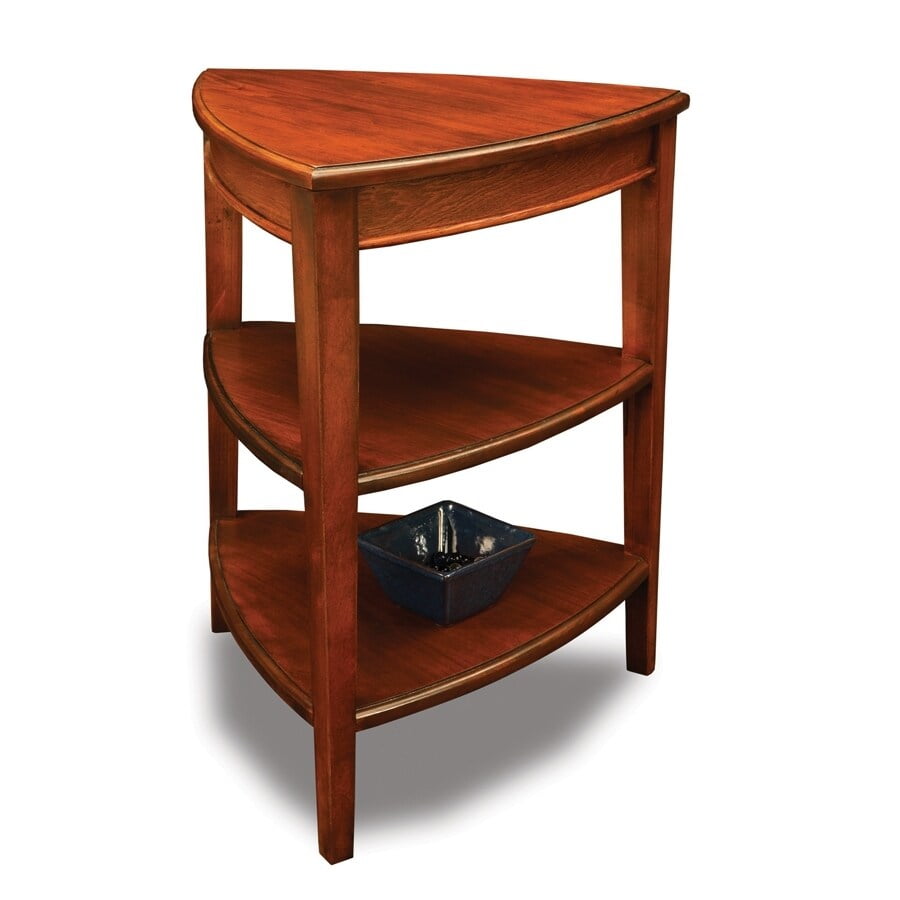 Leick Home 9009 Shield Tier Table Glazed Auburn - Walmart.com