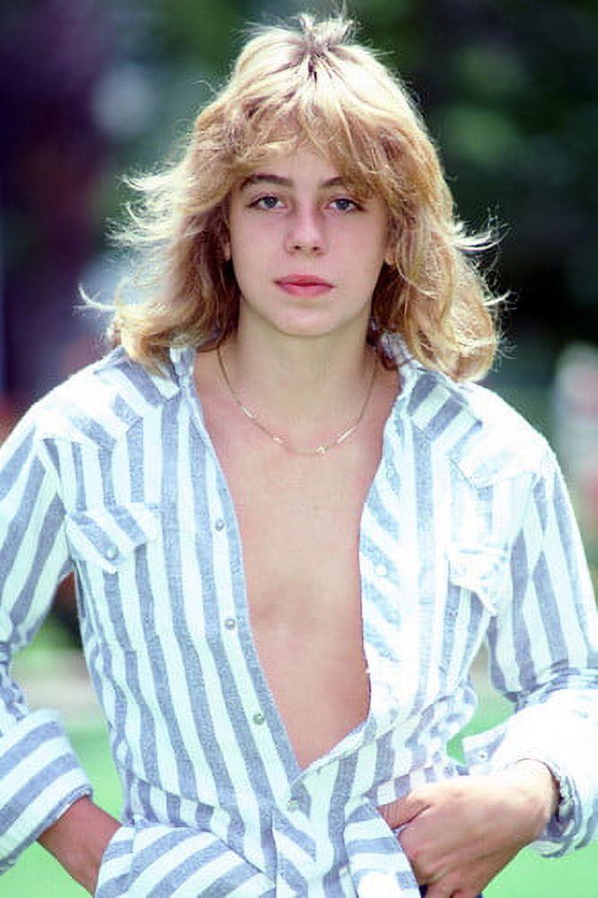 Leif Garrett 24x36 Poster beefcake pose in open striped shirt 1970's ...