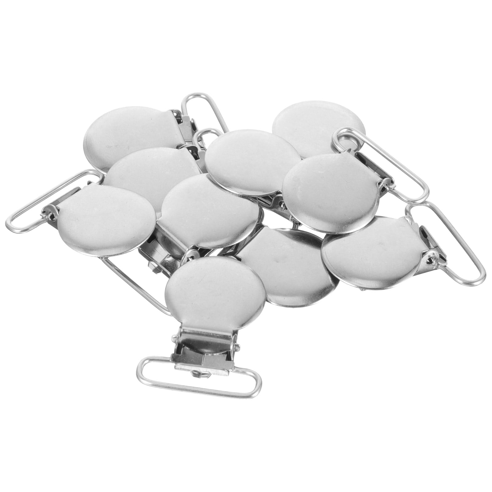 Leifggao 10Pcs Pacifier Suspender Clips Metal Teething Toy Clips ...