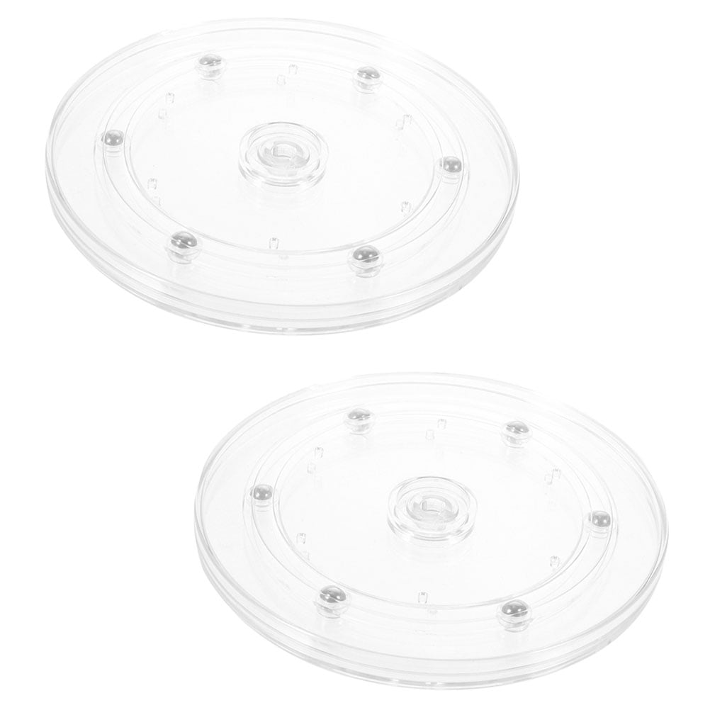 Leifggao 2Pcs Plastic Turntable Display Turntable 360 Degree Rotation ...