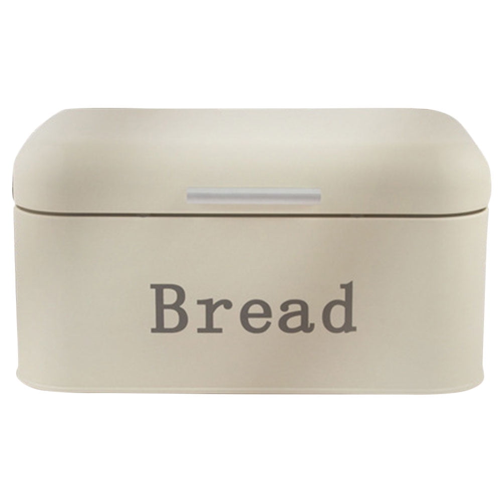 Leifggao Metal Bread Box Bread Storage Canister Kitchen Countertop ...
