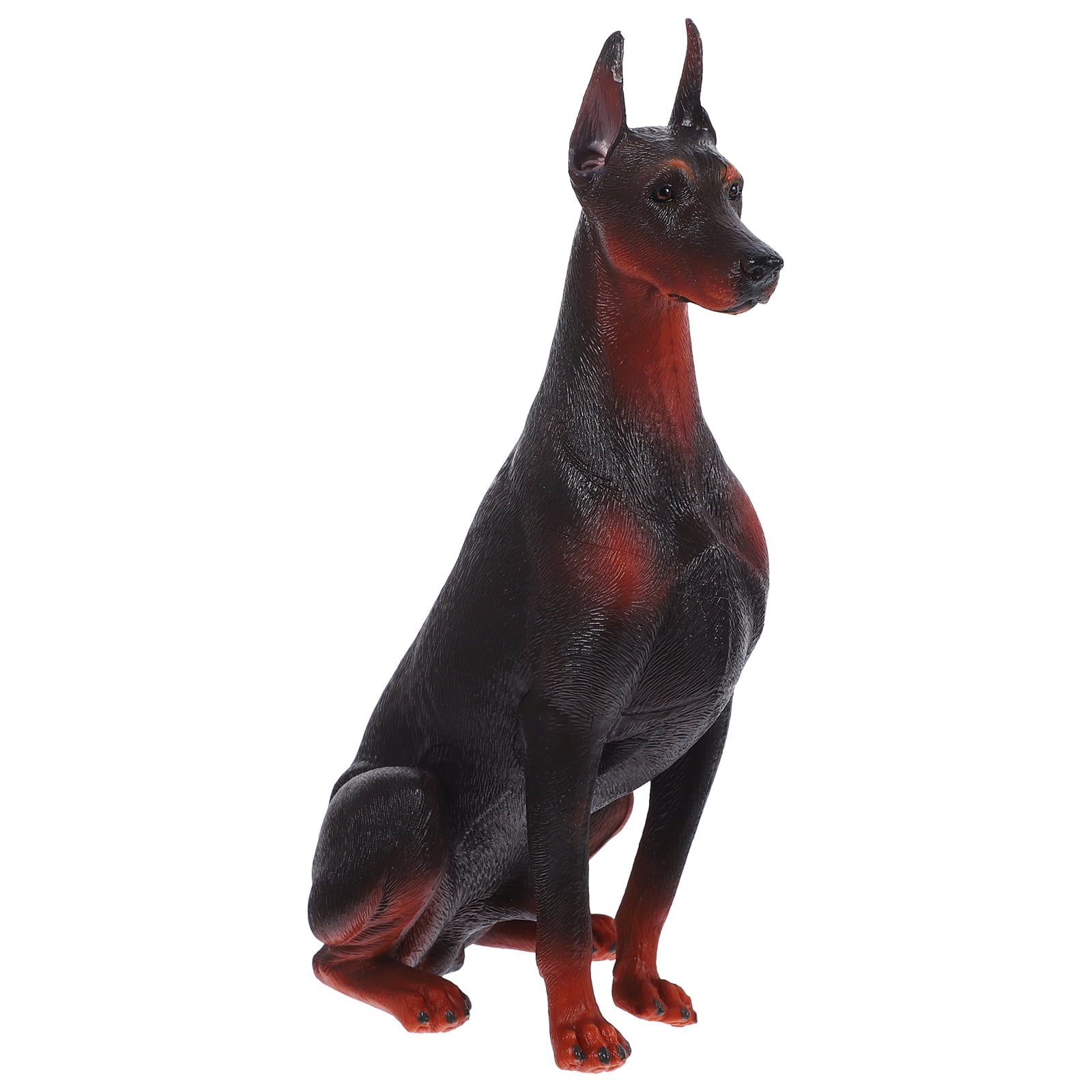 Leifggao Simulation Doberman Figure Dog Figurine Plastic Animal Toy ...