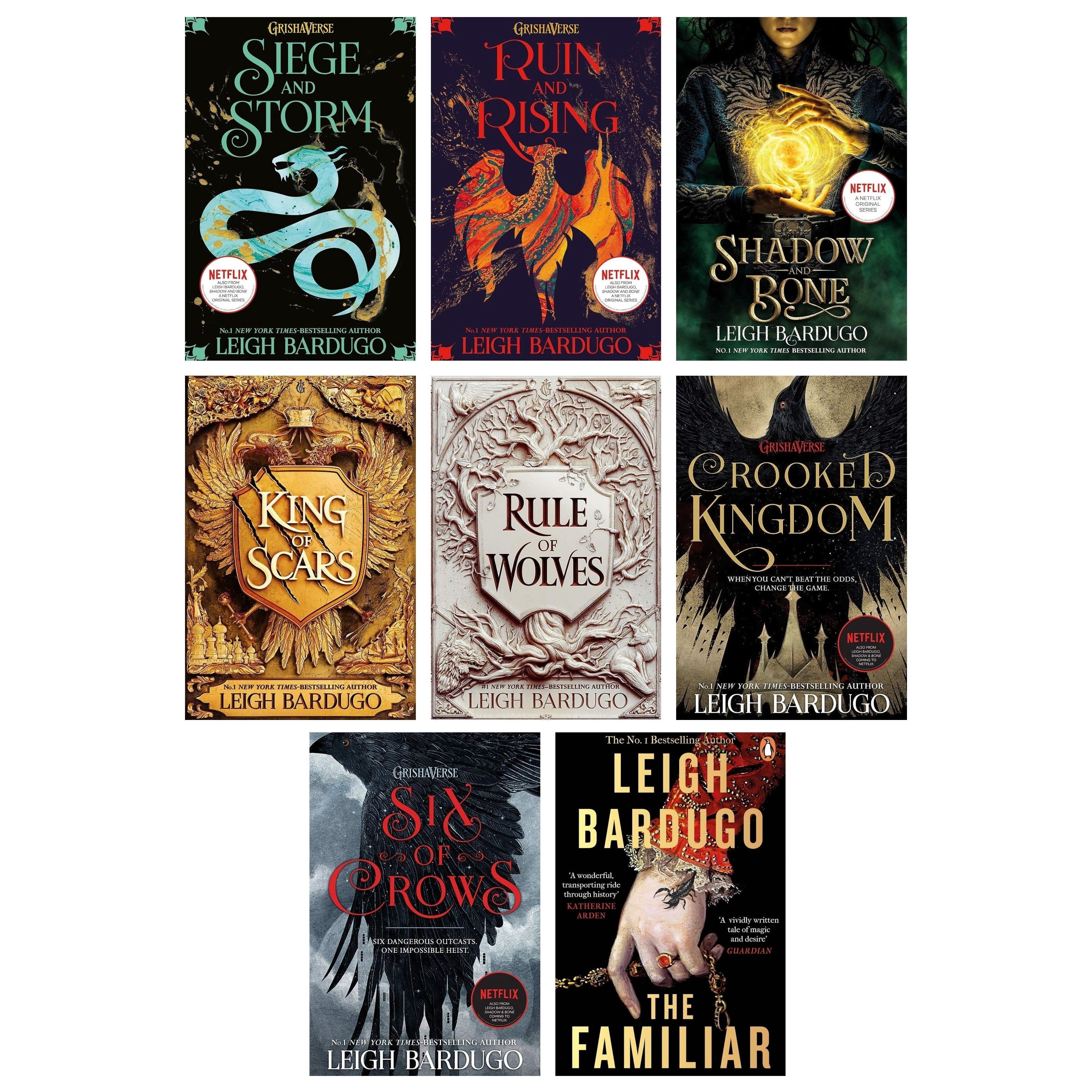 Leigh Bardugo 8 Books Collection Set (The Familiar, Shadow And Bone ...