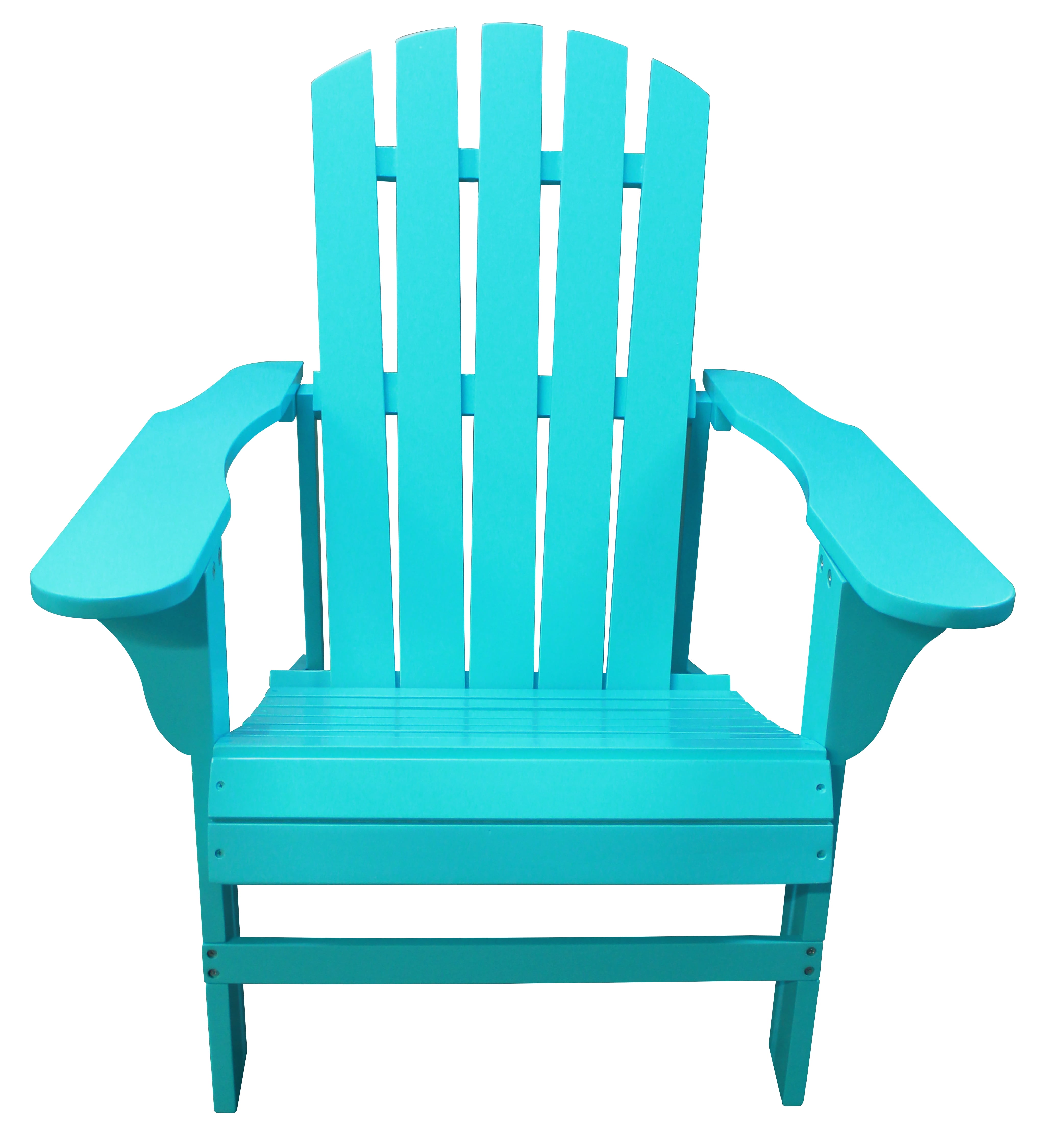 Leigh Country Acacia Hardwood Adirondack Chairs, Turquoise - Walmart.com