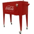 Leigh Country Coca-Cola 80 Qt. Metal Patio Cooler with Party Wheels ...
