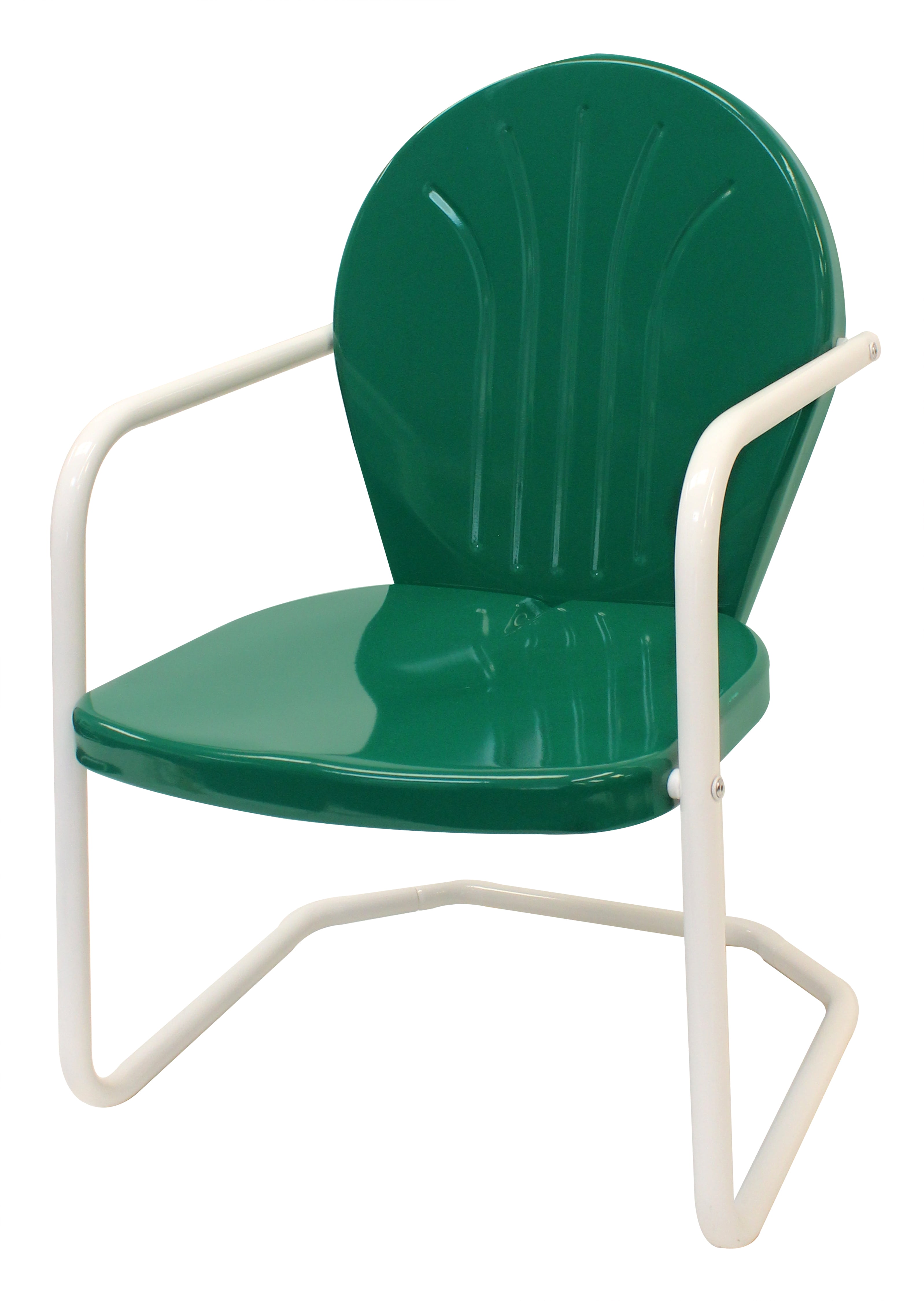 Leigh Country Retro Indoor/Outdoor Metal Chair - Dark Green - Walmart.com
