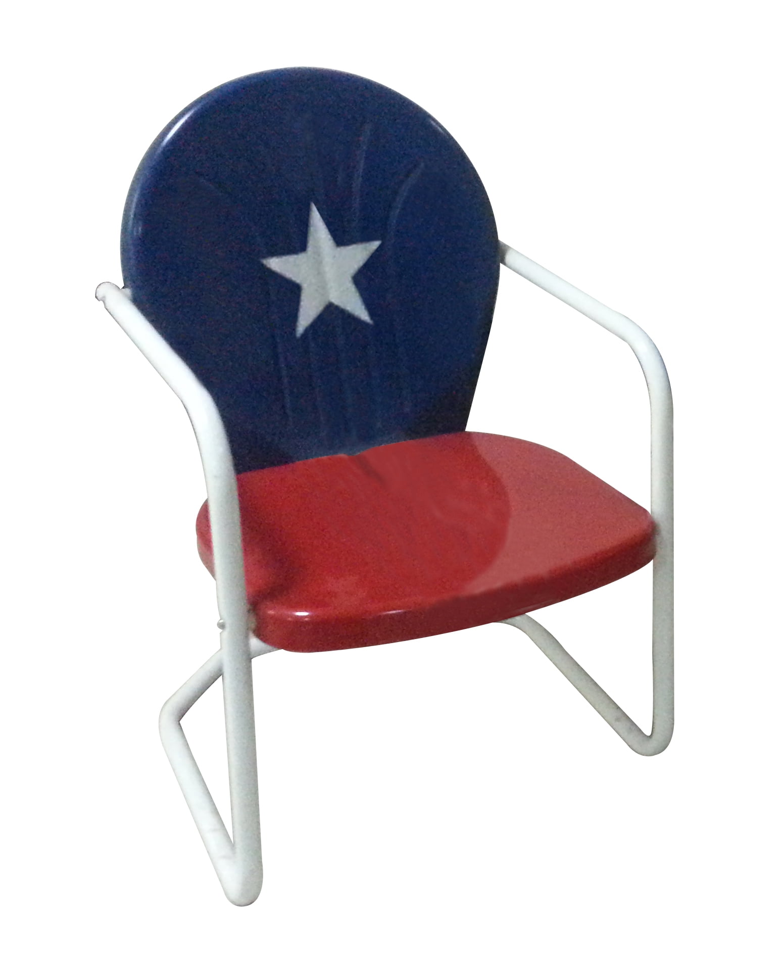 Leigh Country Retro Metal Texas Flag Chair - Walmart.com