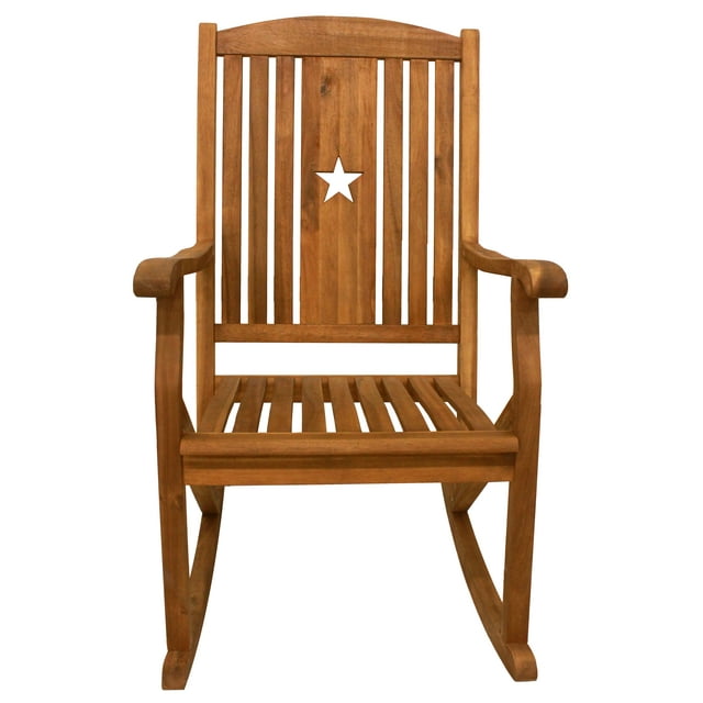 Leigh Country TX 36101 Sequoia Series Adult Wood Indoor/Outdoor Rocking ...