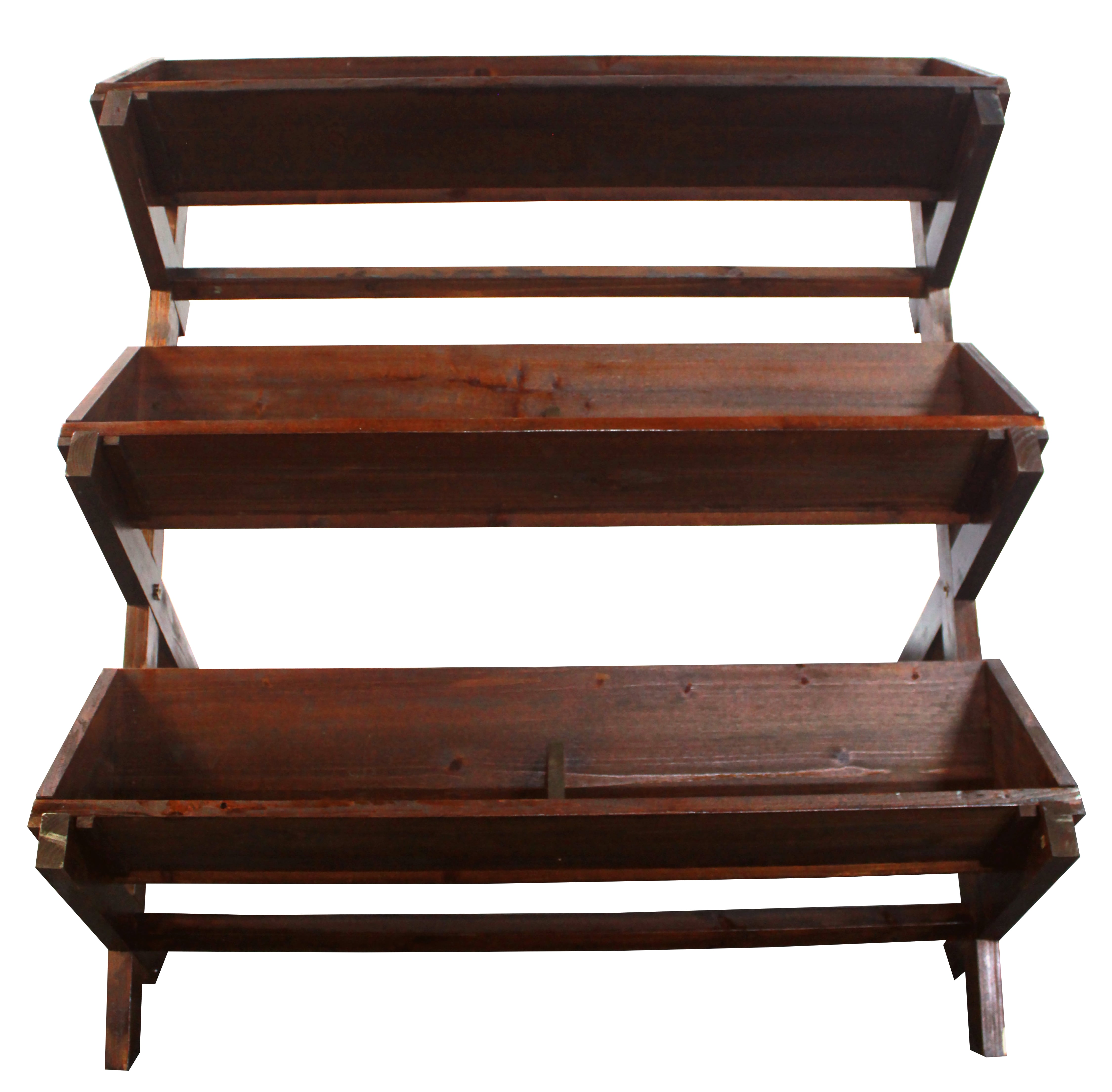 Leigh Country TX 93975 Cascading Tiered Planter Box Brown - Walmart.com