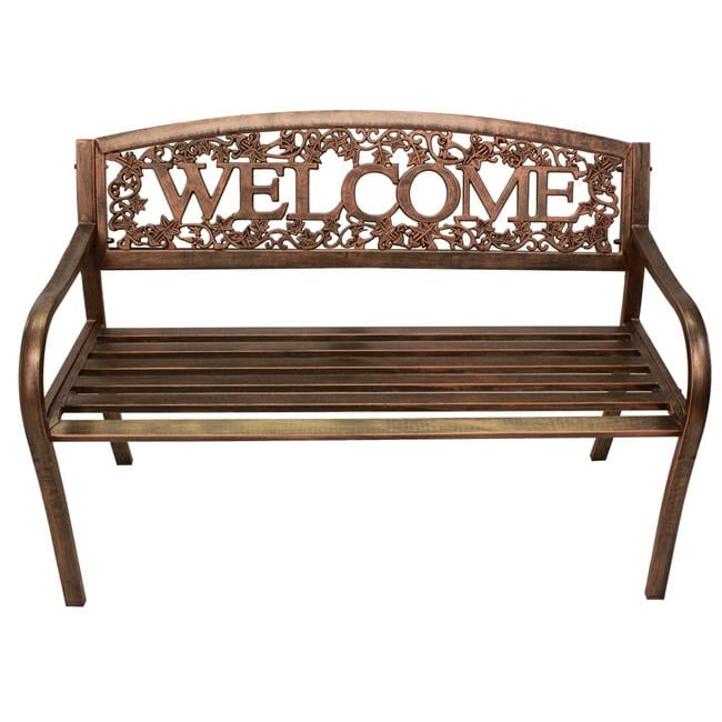 Leigh Country TX 94101 Original Adult Outdoor Metal Welcome Bench ...