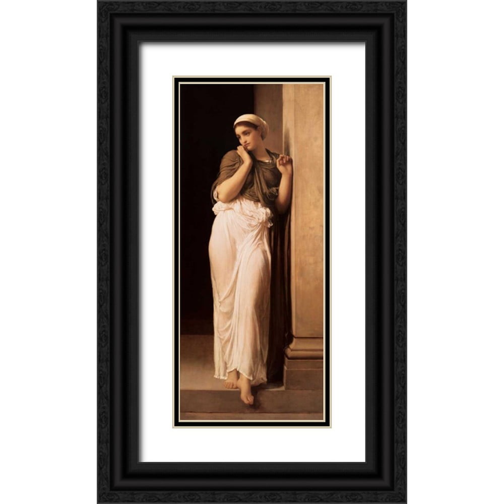 Leighton, Lord Frederic 13x24 Black Ornate Wood Framed with Double ...