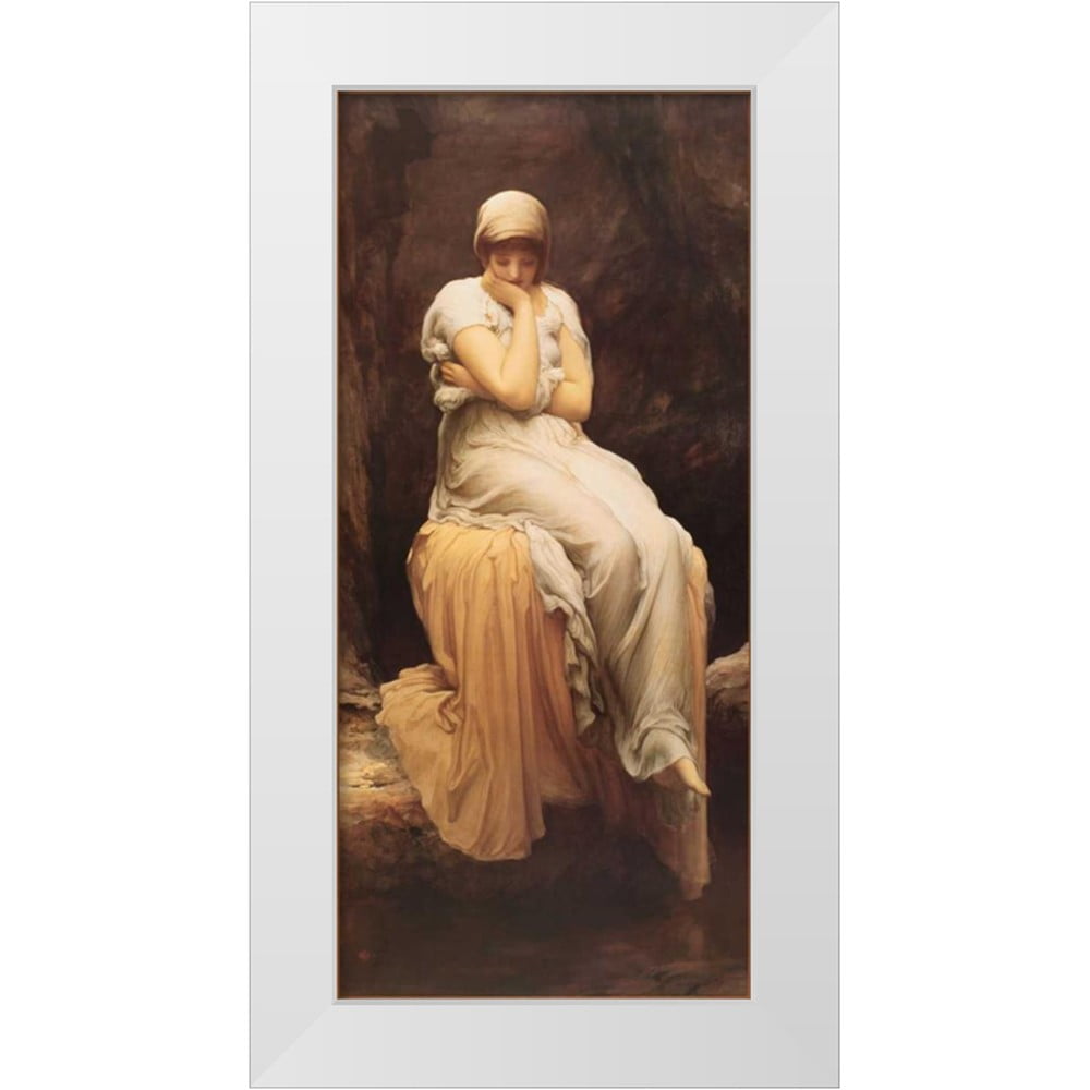 Leighton, Lord Frederic 17x32 White Modern Wood Framed Museum Art Print ...