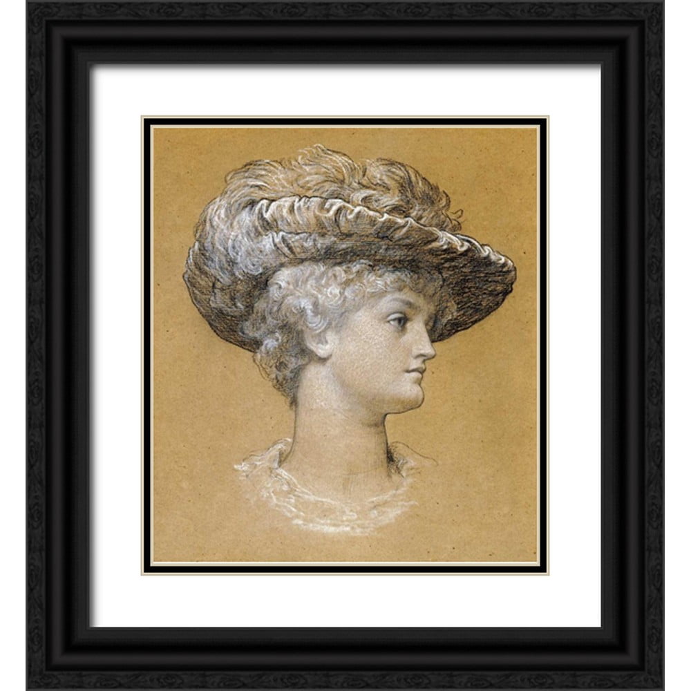 Leighton, Lord Frederick 26x29 Black Ornate Wood Framed with Double ...