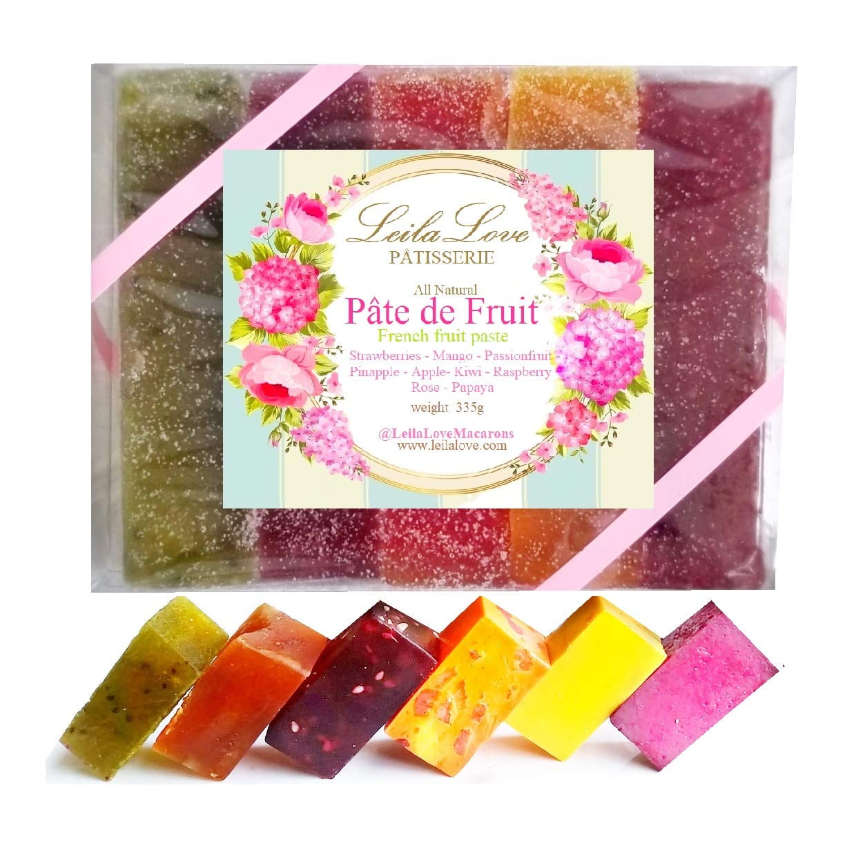 LeilaLove Pâte De Fruit bites - The French Gourmet Fruit Paste - 5 ...