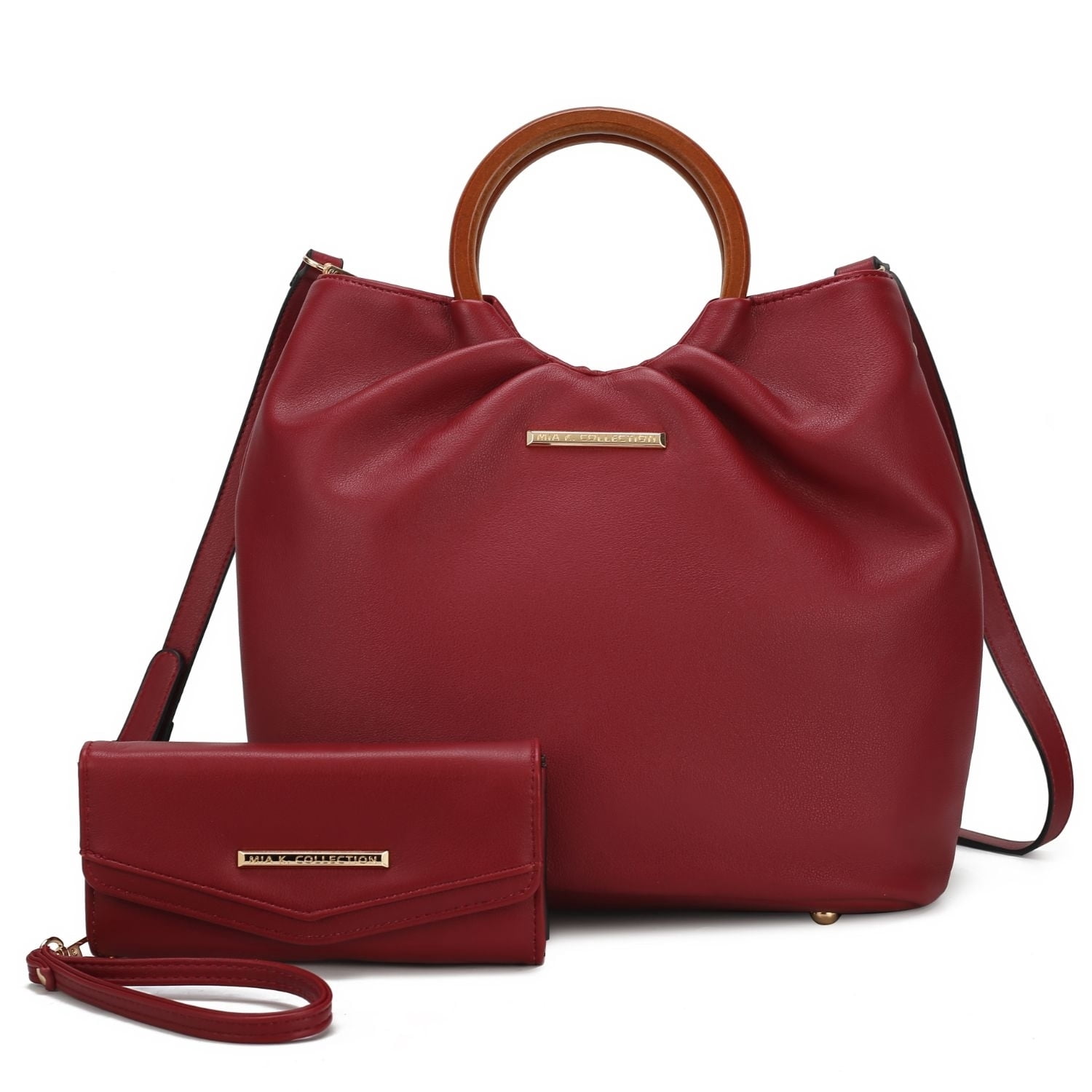 Leilani Vegan Leather Tote Bag with Wallet - 2 pieces by Mia K ...