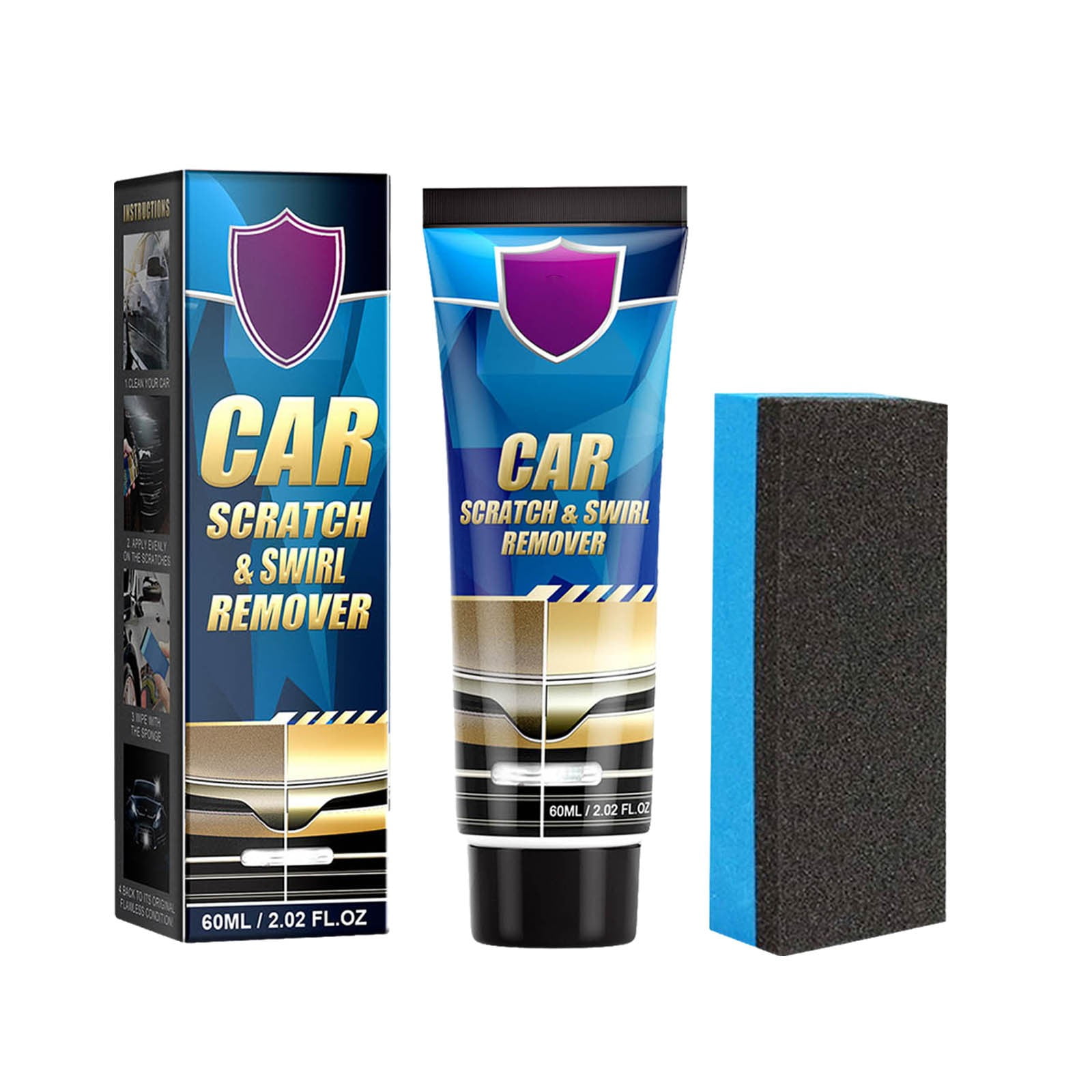 Leileiiiii Car Scratch Remover Kit 2024 Upgrade Scratch Wax For Car Car ...