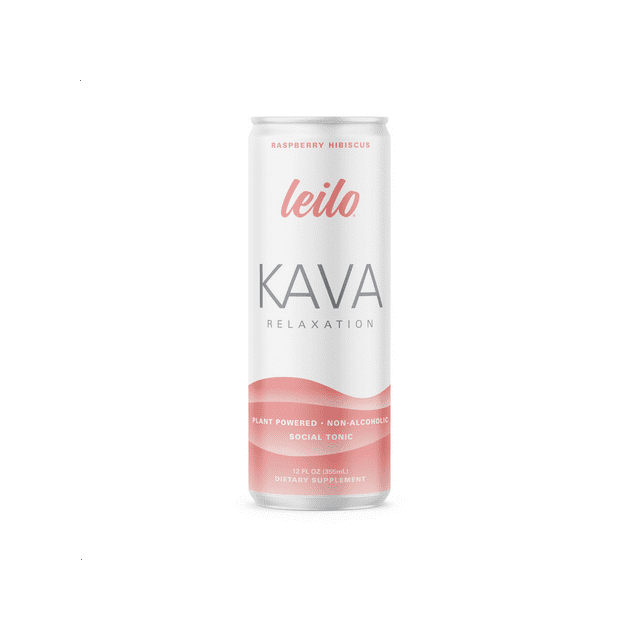 Leilo | Kava Powered Sparkling Relaxation Drink | Raspberry Hibiscus 12 ...
