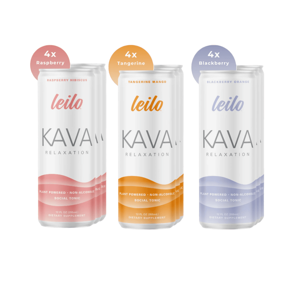 Leilo Kava Herbal Stress-Relief Drink, Variety Pack, 12 Fresh 12 Oz Cans - Walmart.com
