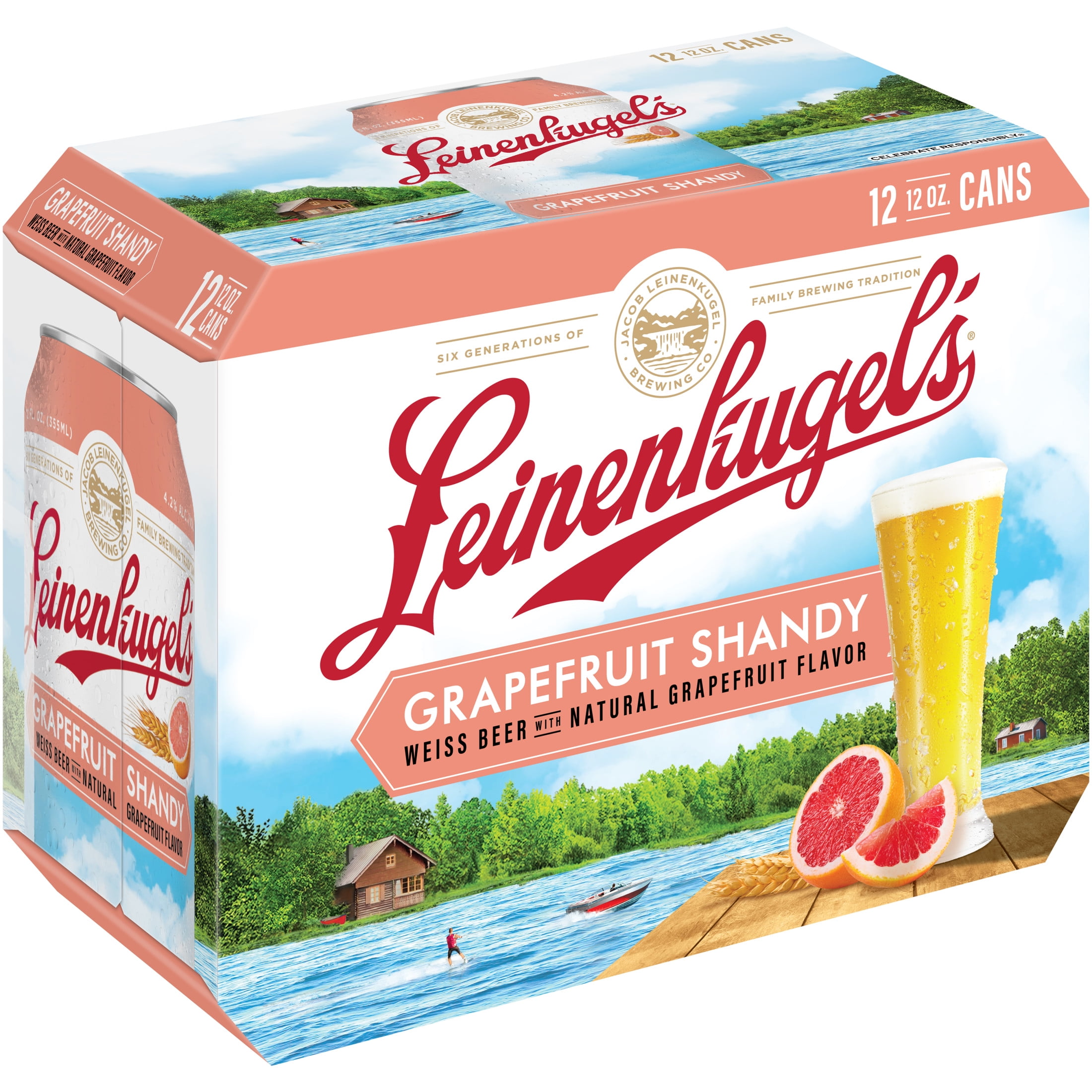 Leinenkugel's Grapefruit Shandy Craft Beer 12 Pack, 12 fl oz Aluminum ...