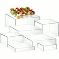 Leinuosen 7 Pcs Large Buffet Risers Set 6 To 12 Acrylic Display Box ...
